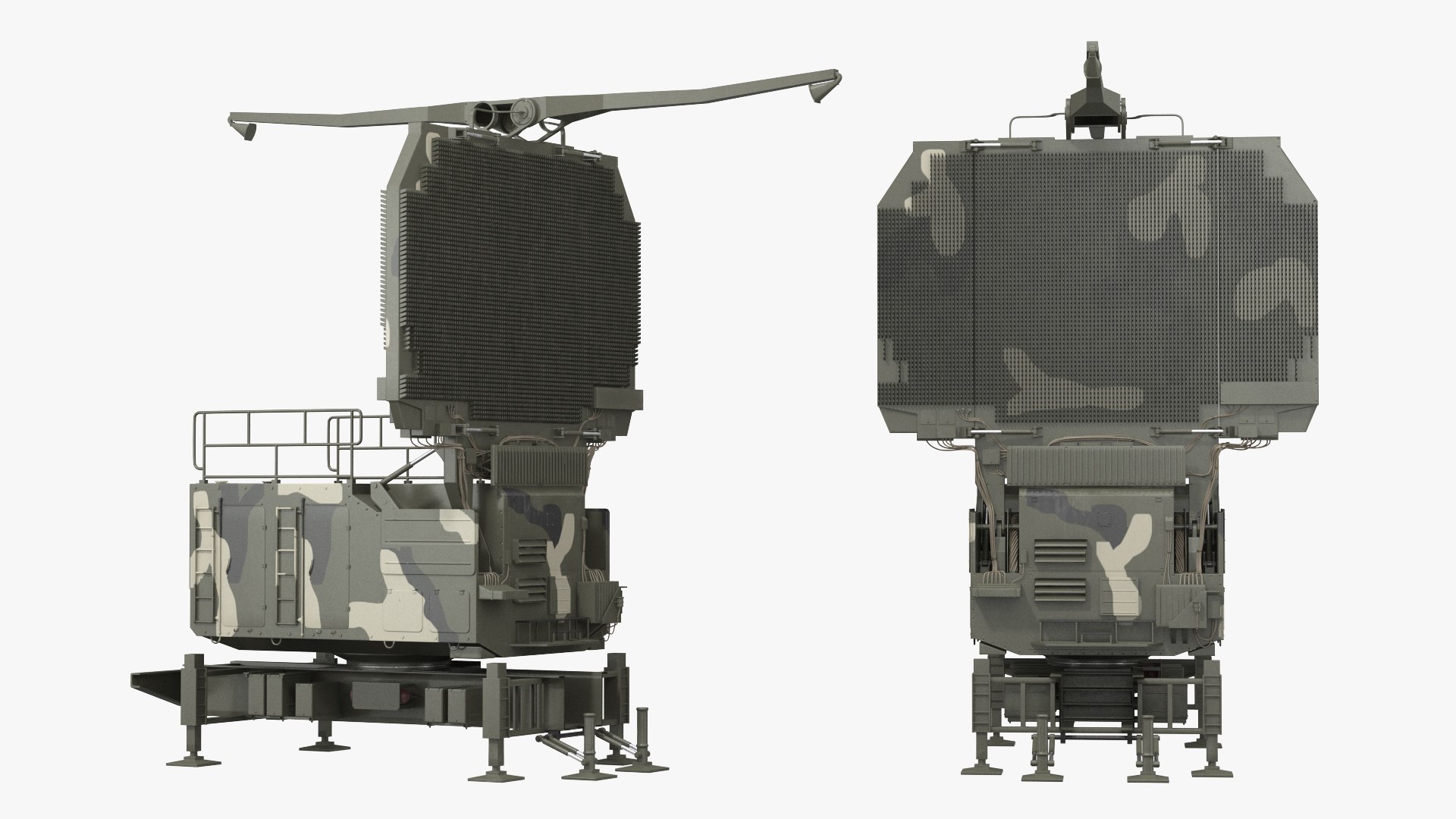 Tombstone 64n6 camouflage radar 3D model - TurboSquid 1648008