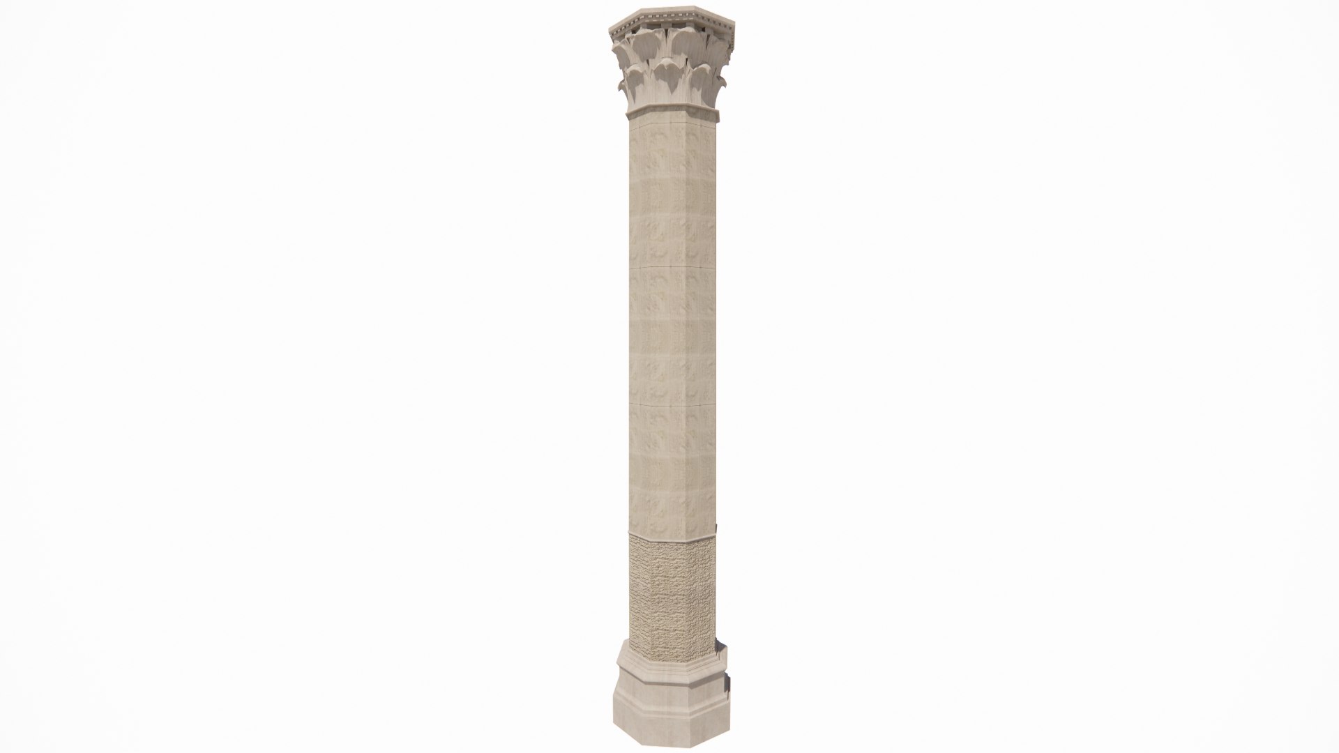 3D Santa Croce Church-Pillar Column 2D Model - TurboSquid 1800522