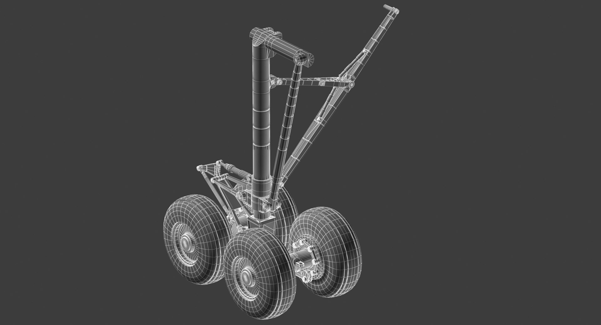 3d B 747 Landing Gear