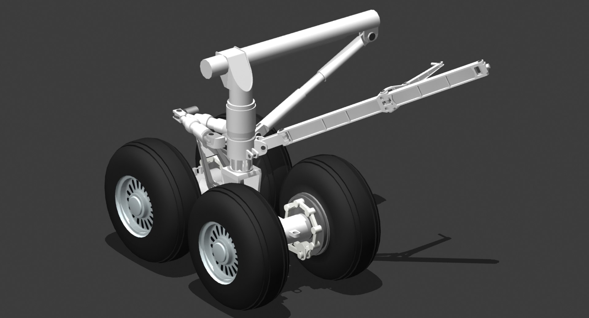 3d B 747 Landing Gear