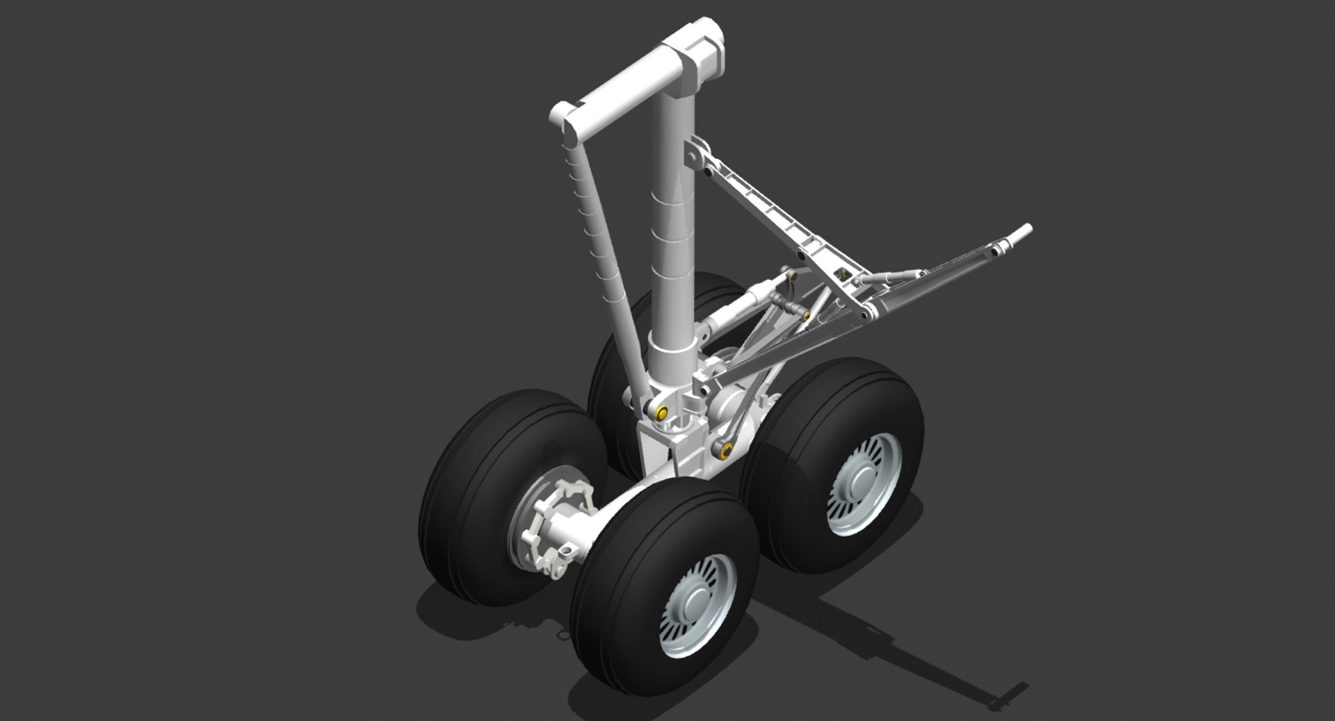 3d B 747 Landing Gear
