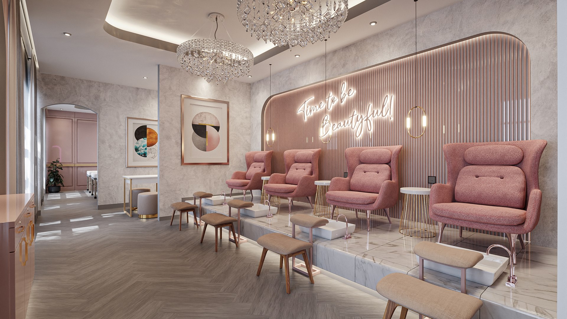 3D Salon Contemporer Design Blender - Fbx - Obj - TurboSquid 1973800