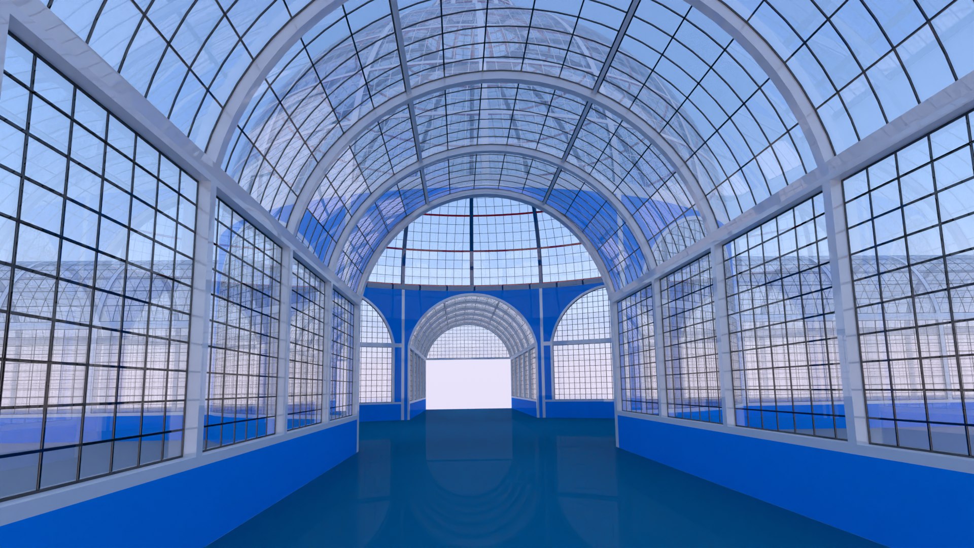 Pavilion Glass Building 3D Model - TurboSquid 2149272