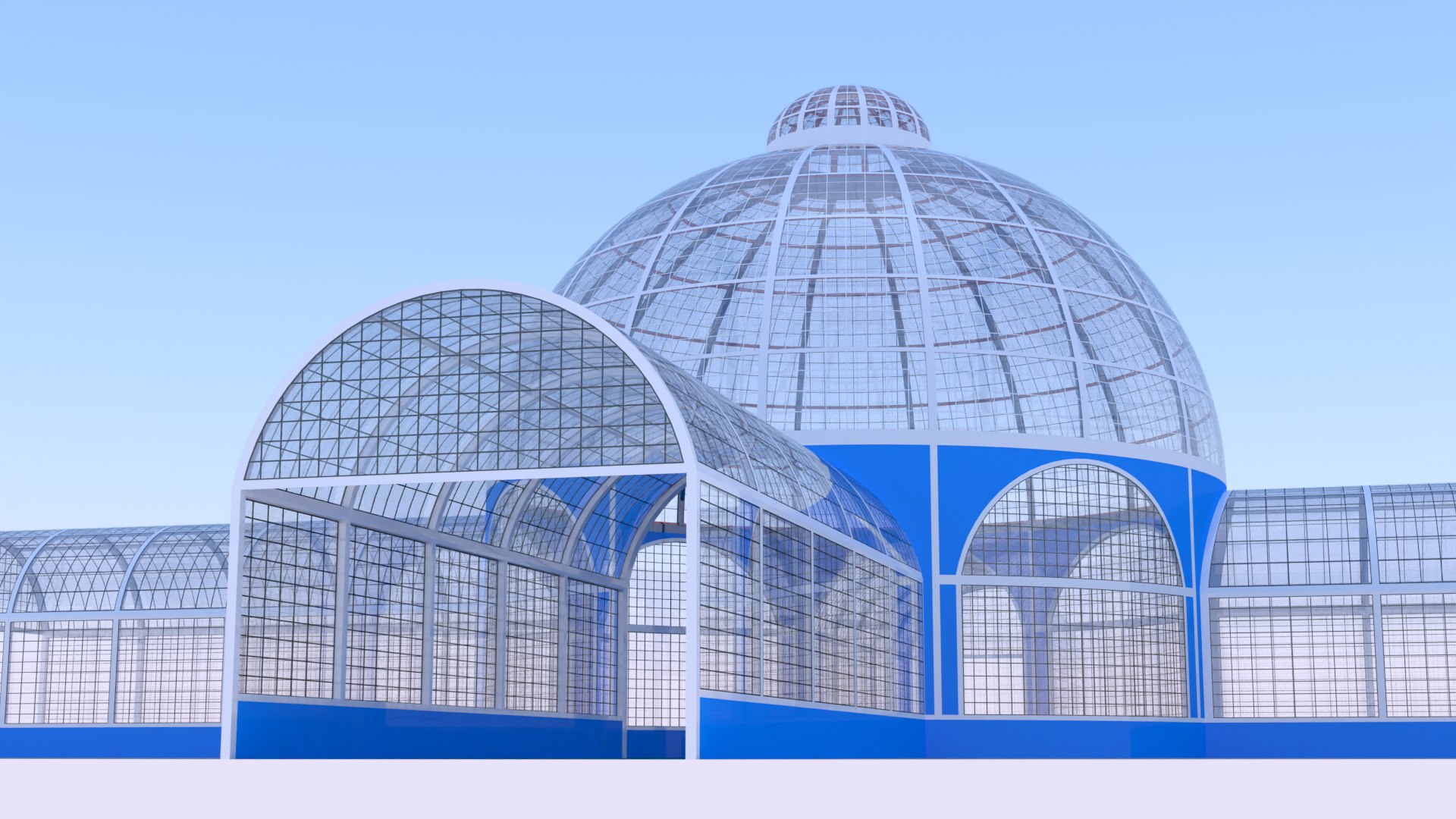 Pavilion Glass Building 3D Model - TurboSquid 2149272