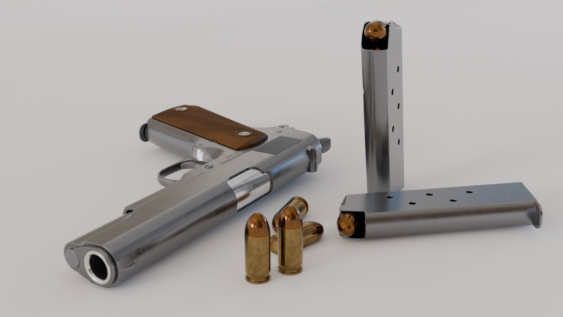 3D Colt 1911 A1 With 3x Skin - TurboSquid 2321359