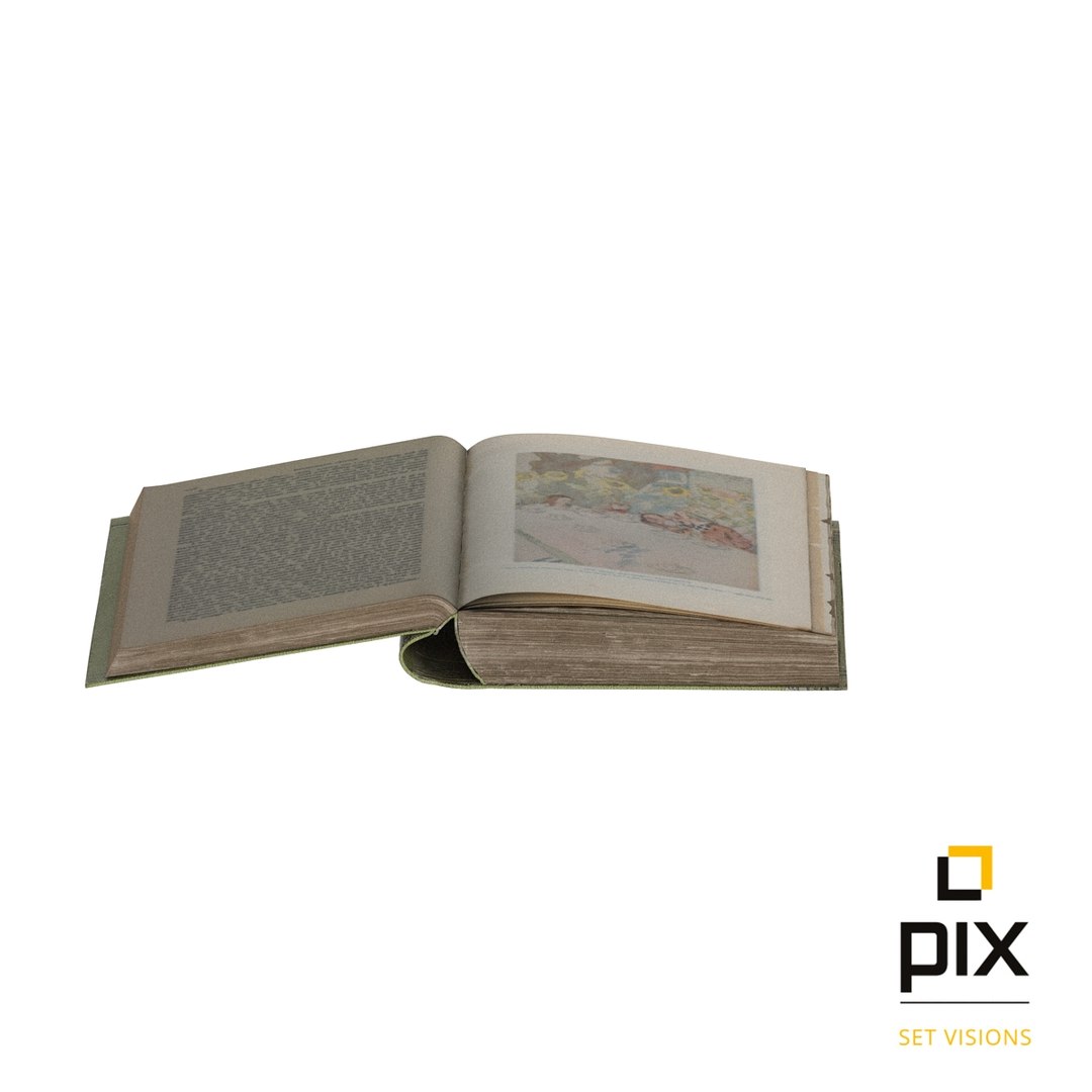 Realistic Old Book Worn 3d Max