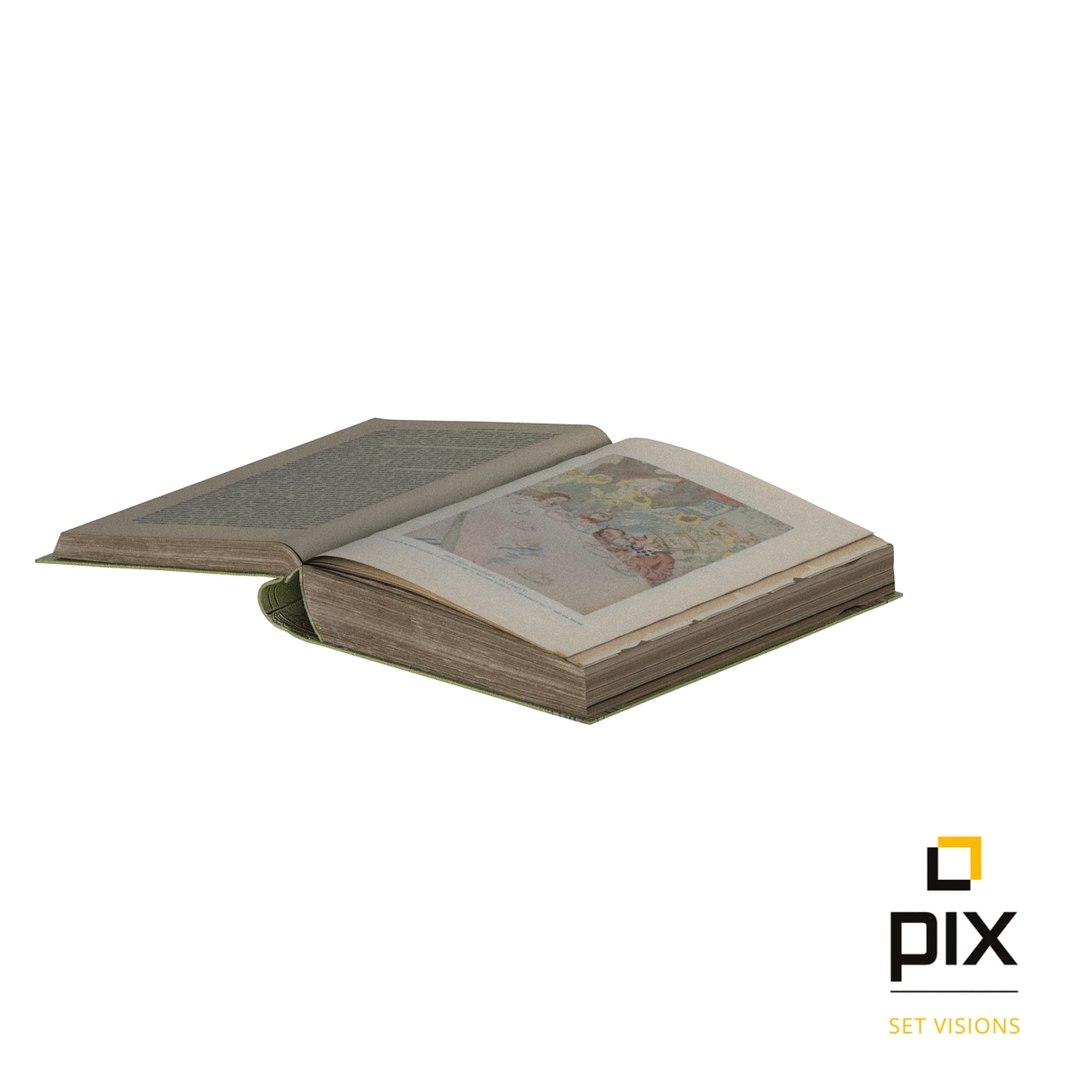 Realistic Old Book Worn 3d Max