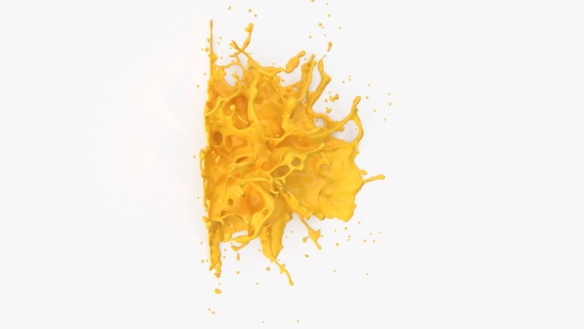 Yellow Splash 21 3D Model - TurboSquid 1872521