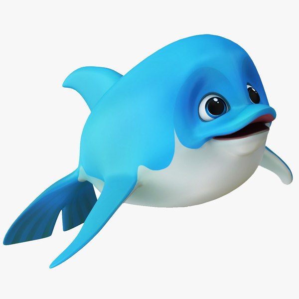 Cartoon Dolphin 3D 모델 - TurboSquid 2081068