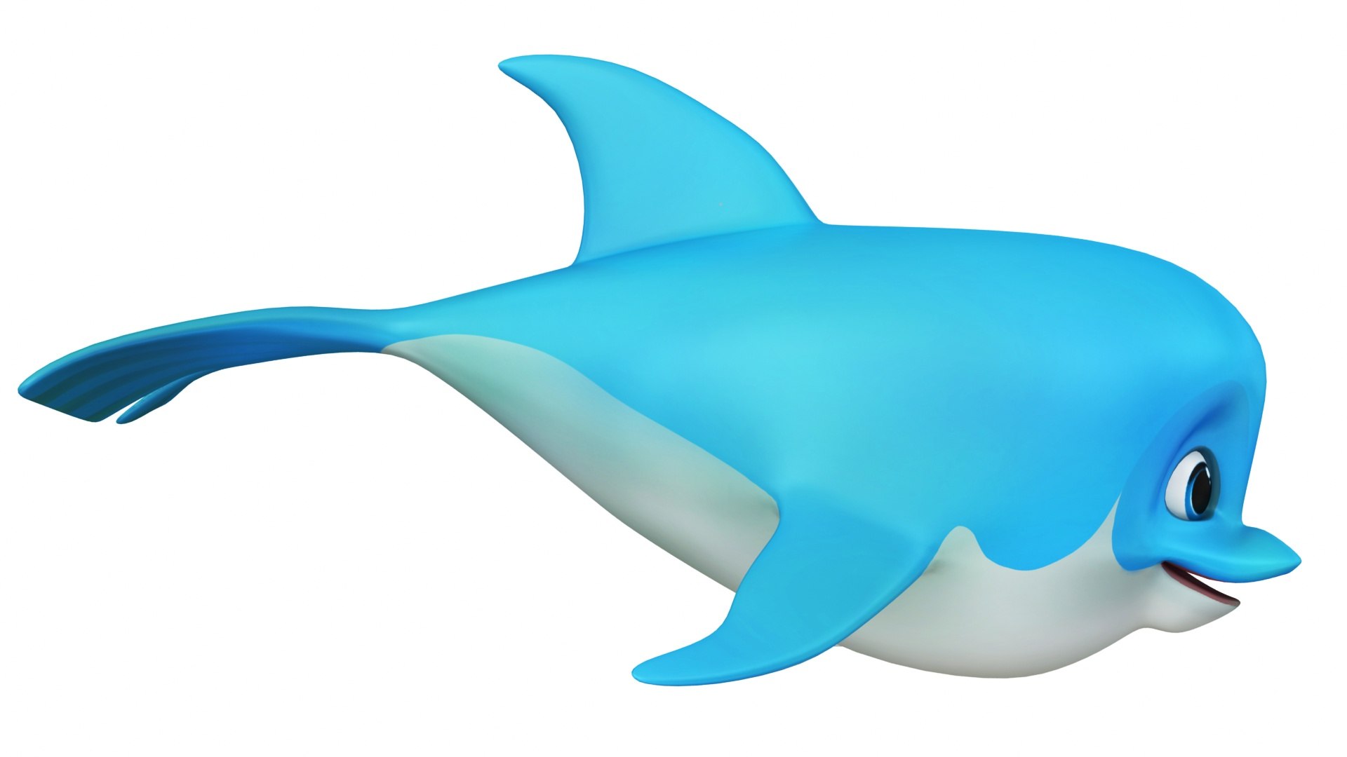 Cartoon Dolphin 3D - TurboSquid 2081068
