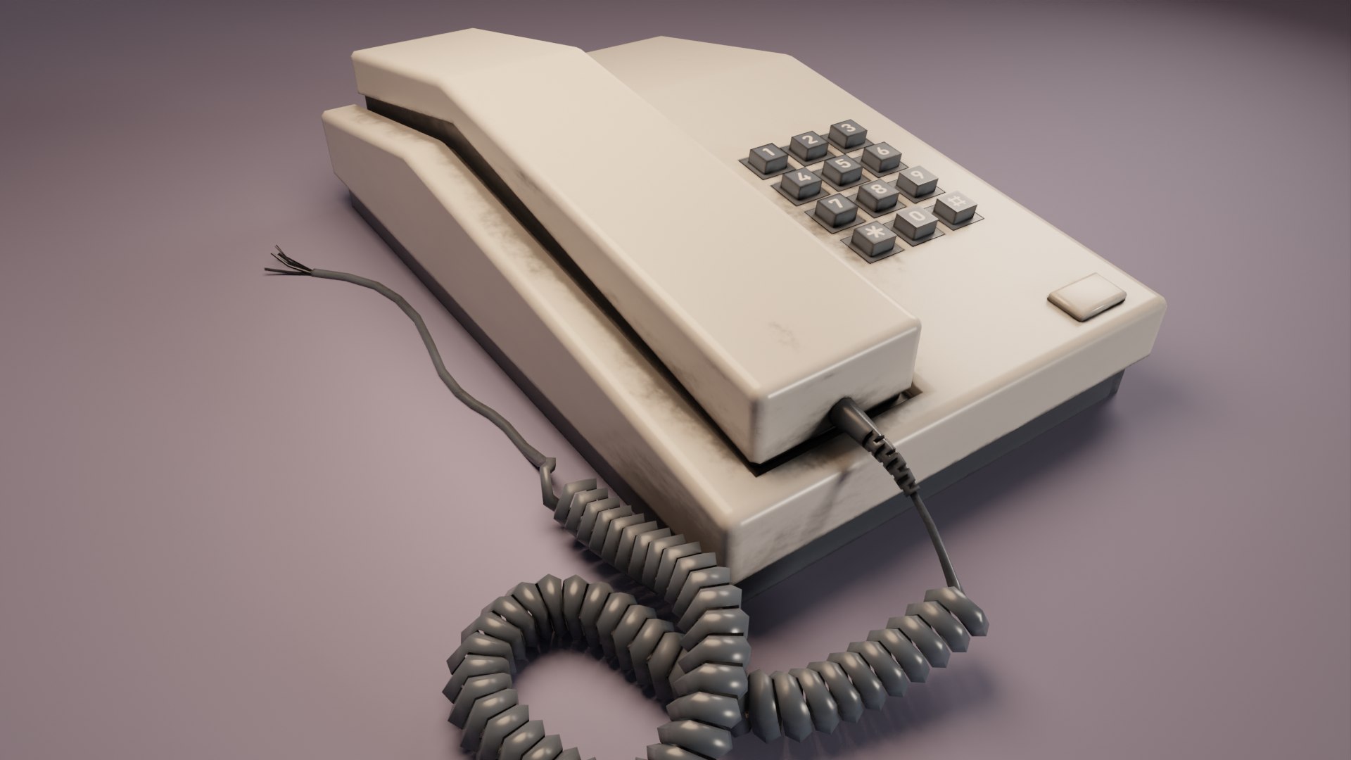 Old Office Phone Model - TurboSquid 2016047