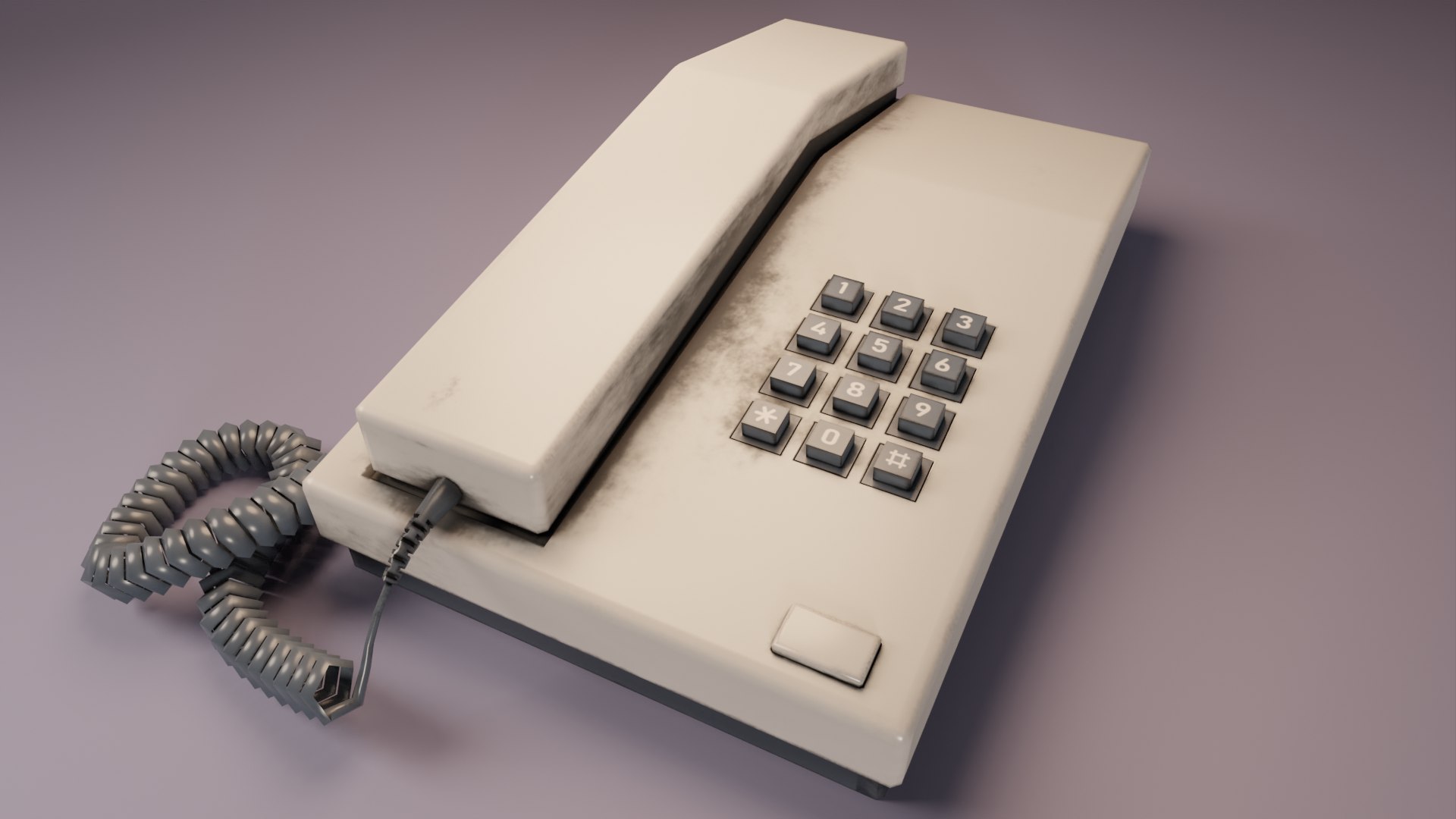 Old Office Phone Model - TurboSquid 2016047