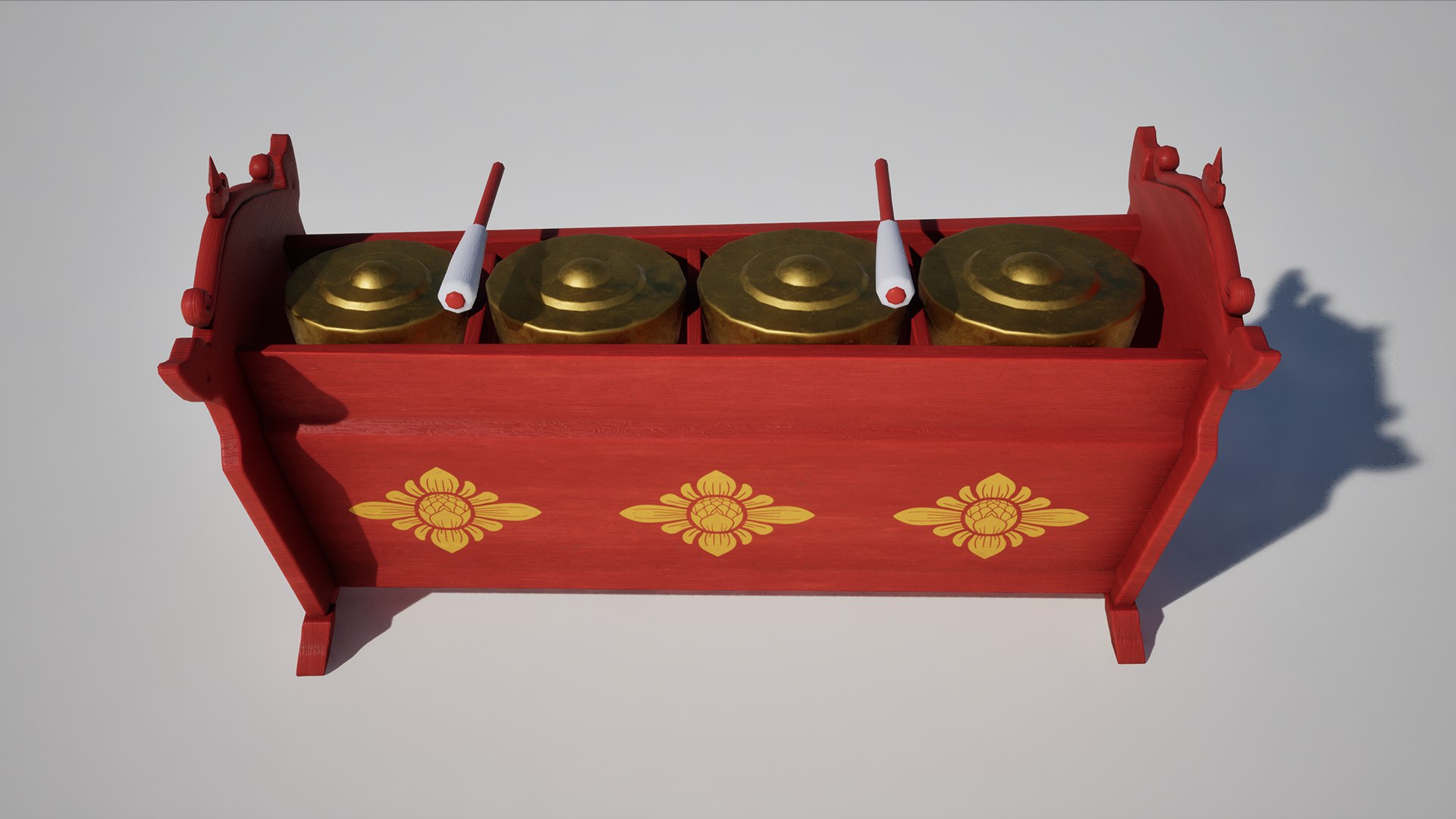 Gamelan Reong Traditional Balinese Instrument Prop Model - TurboSquid ...
