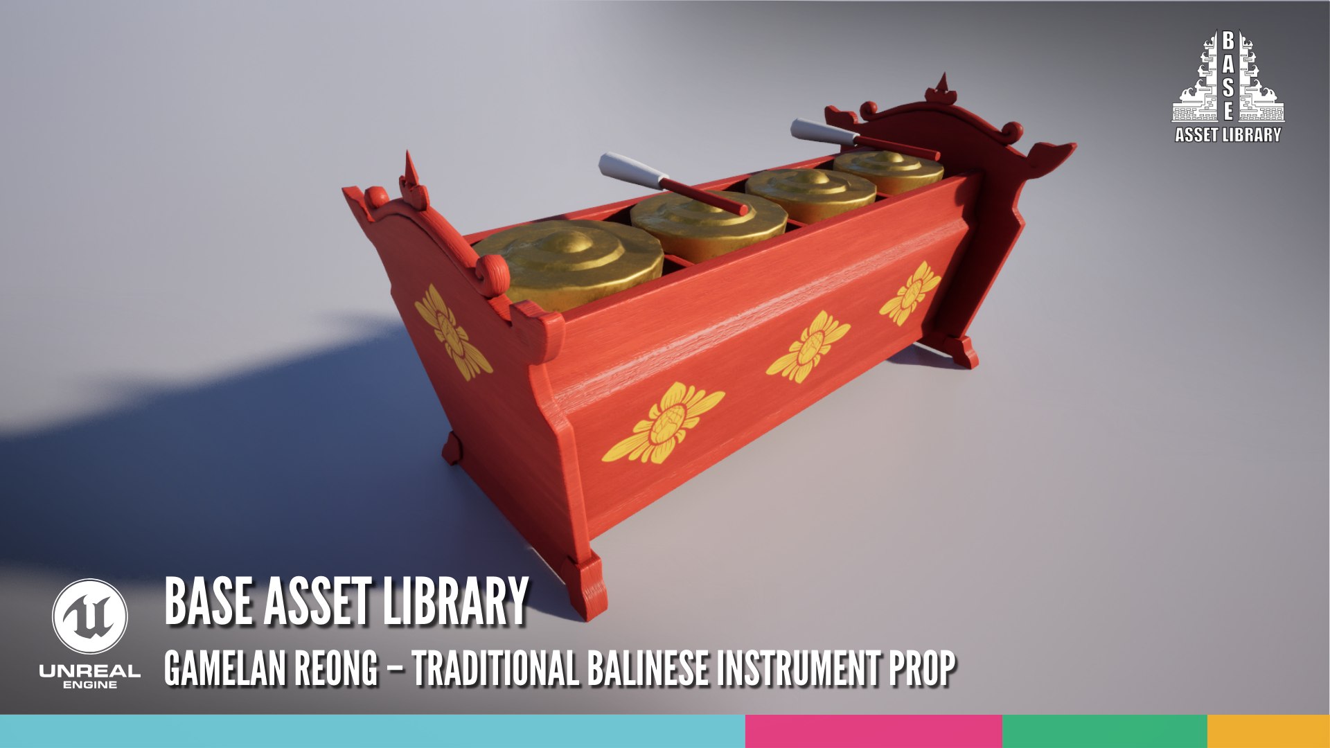 Gamelan Reong Traditional Balinese Instrument Prop Model - TurboSquid ...