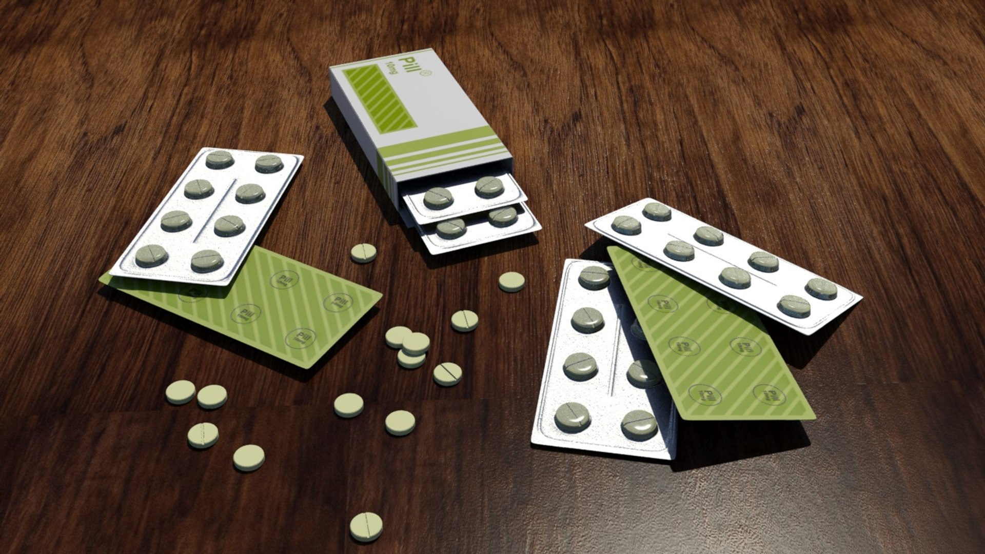medic pill 3d model