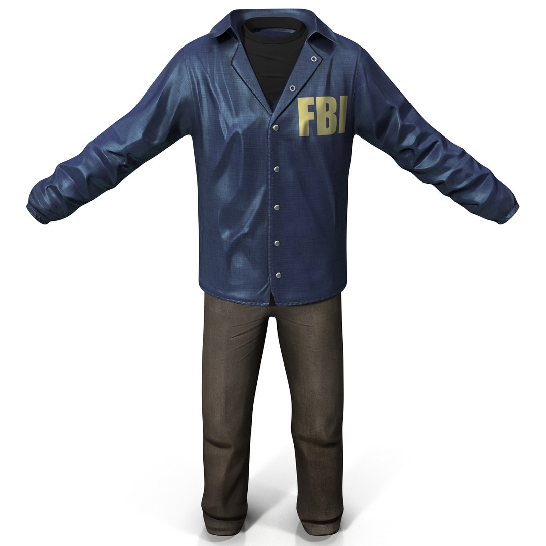 fbi agent clothes 2 3d c4d
