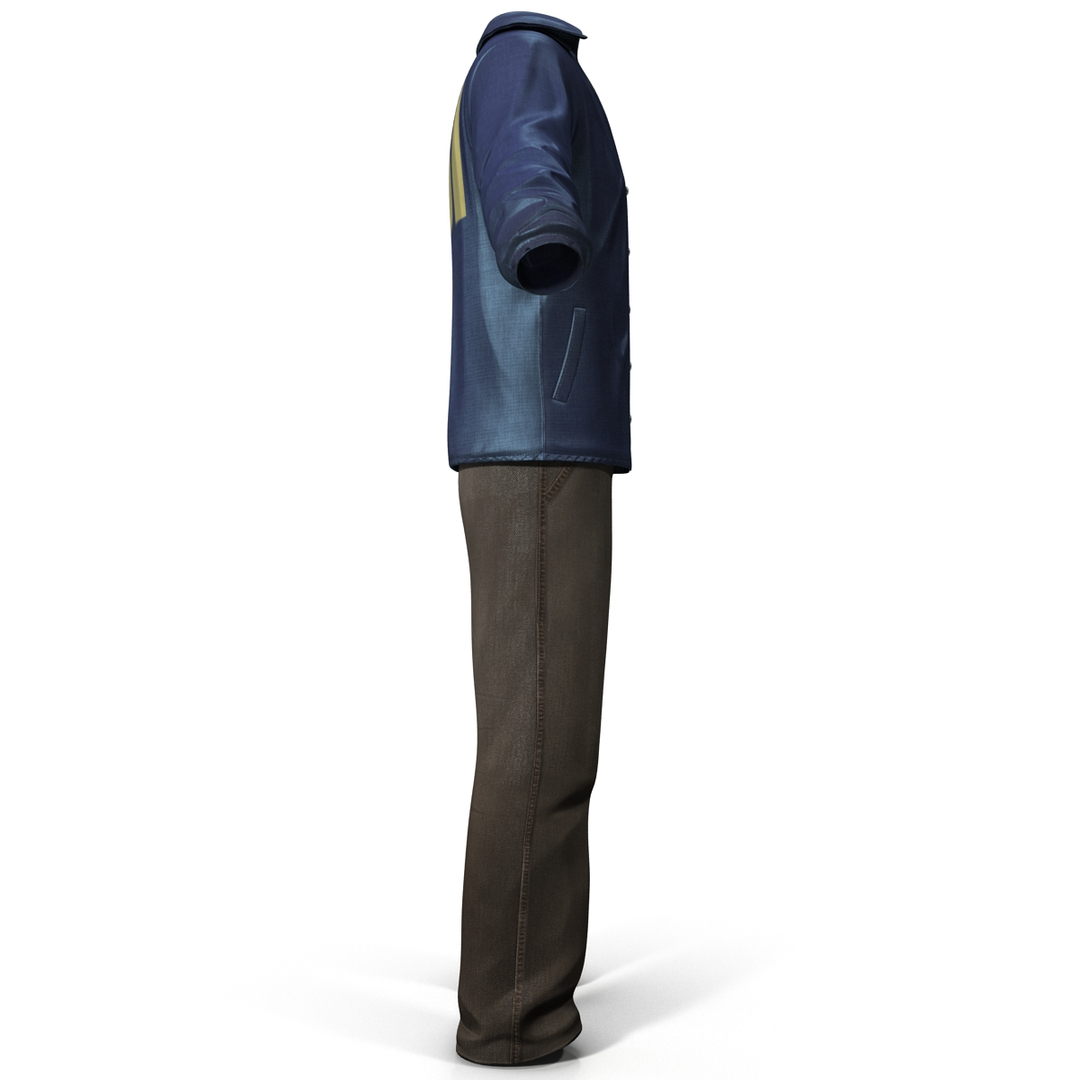 fbi agent clothes 2 3d c4d