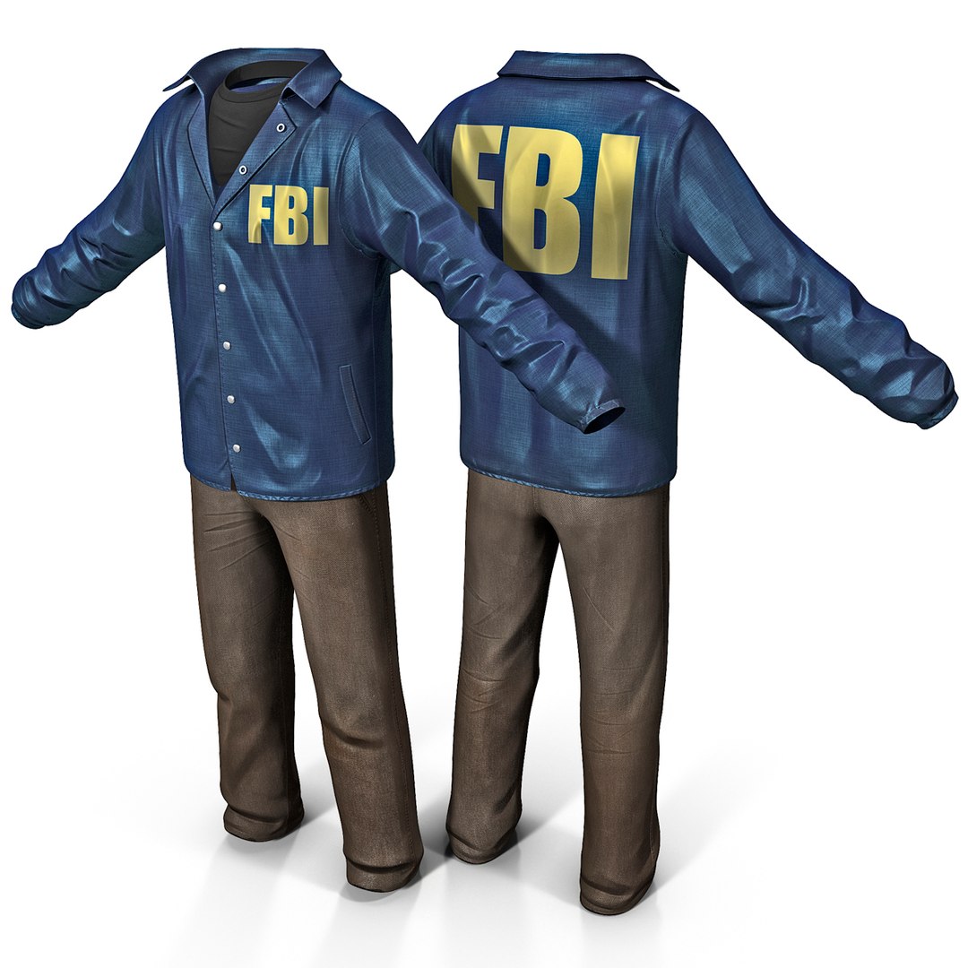 fbi agent clothes 2 3d c4d