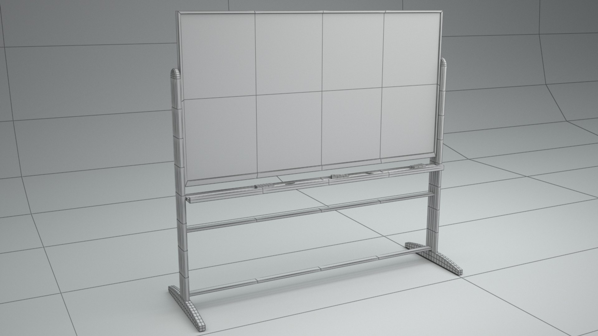 3d Chalkboard School