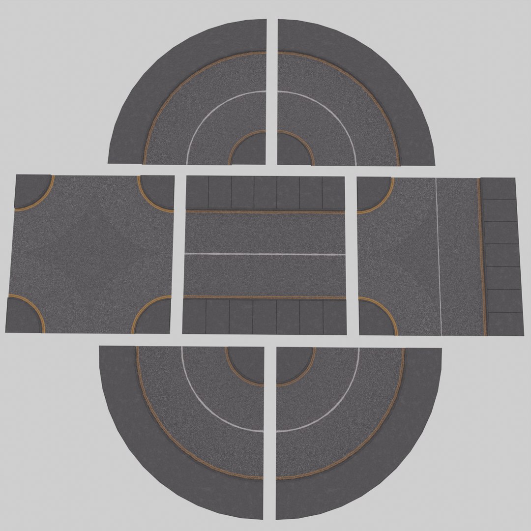 Road System Vol.2 3D Model - TurboSquid 1728956