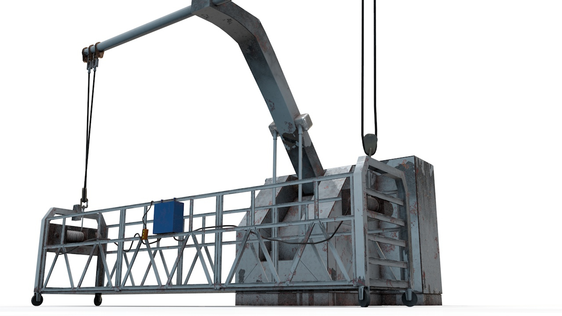 3d model window cleaner platform