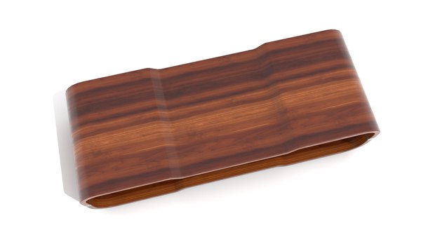 3D retro coffee table ridges - TurboSquid 1262706