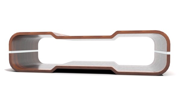 3D retro coffee table ridges - TurboSquid 1262706