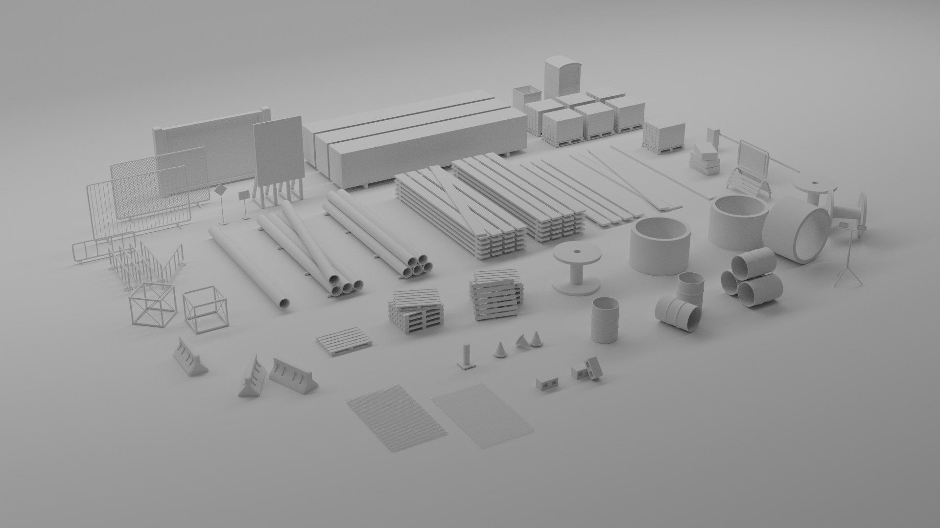 3D Construction Set Model - TurboSquid 1715091