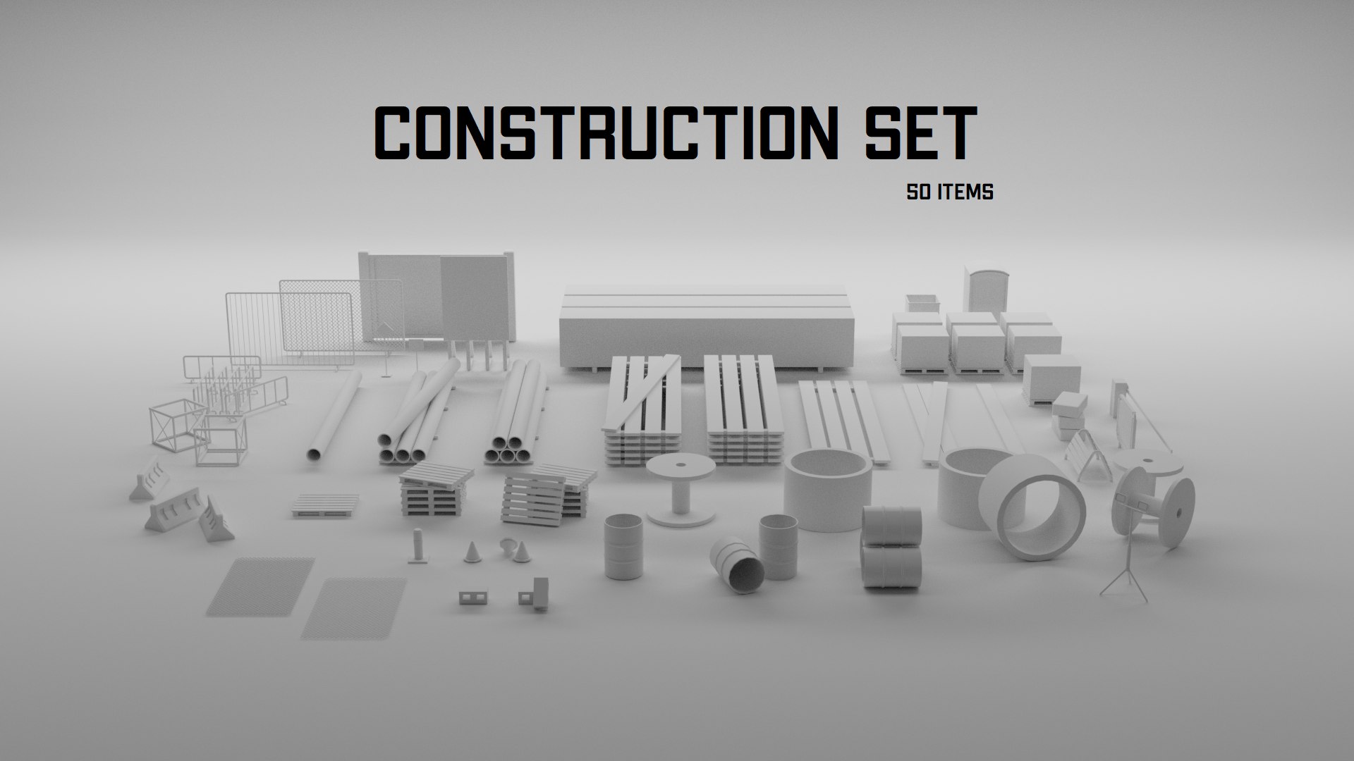 3D Construction Set Model - TurboSquid 1715091