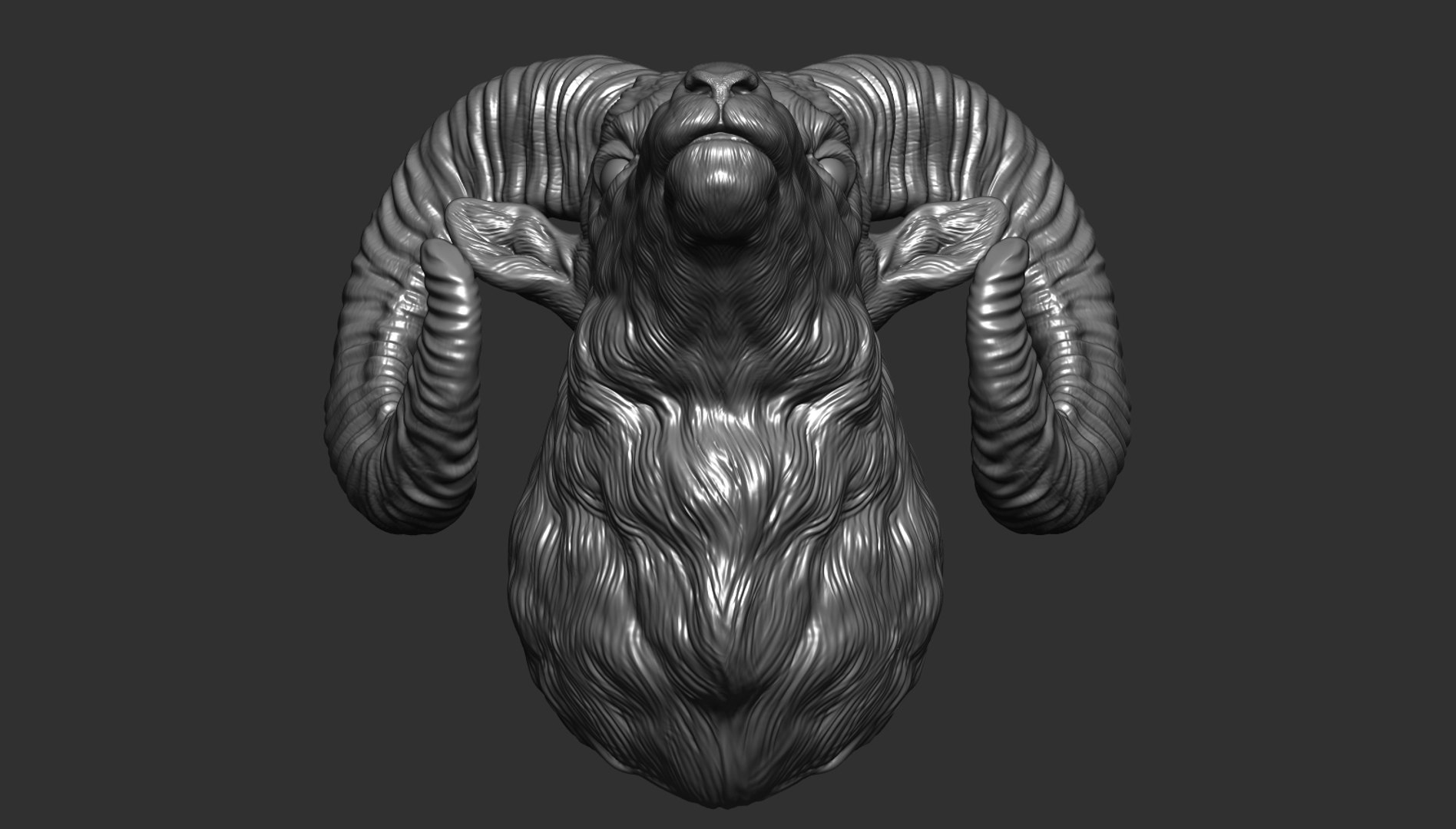 3D Big Horned Ram - TurboSquid 1860062
