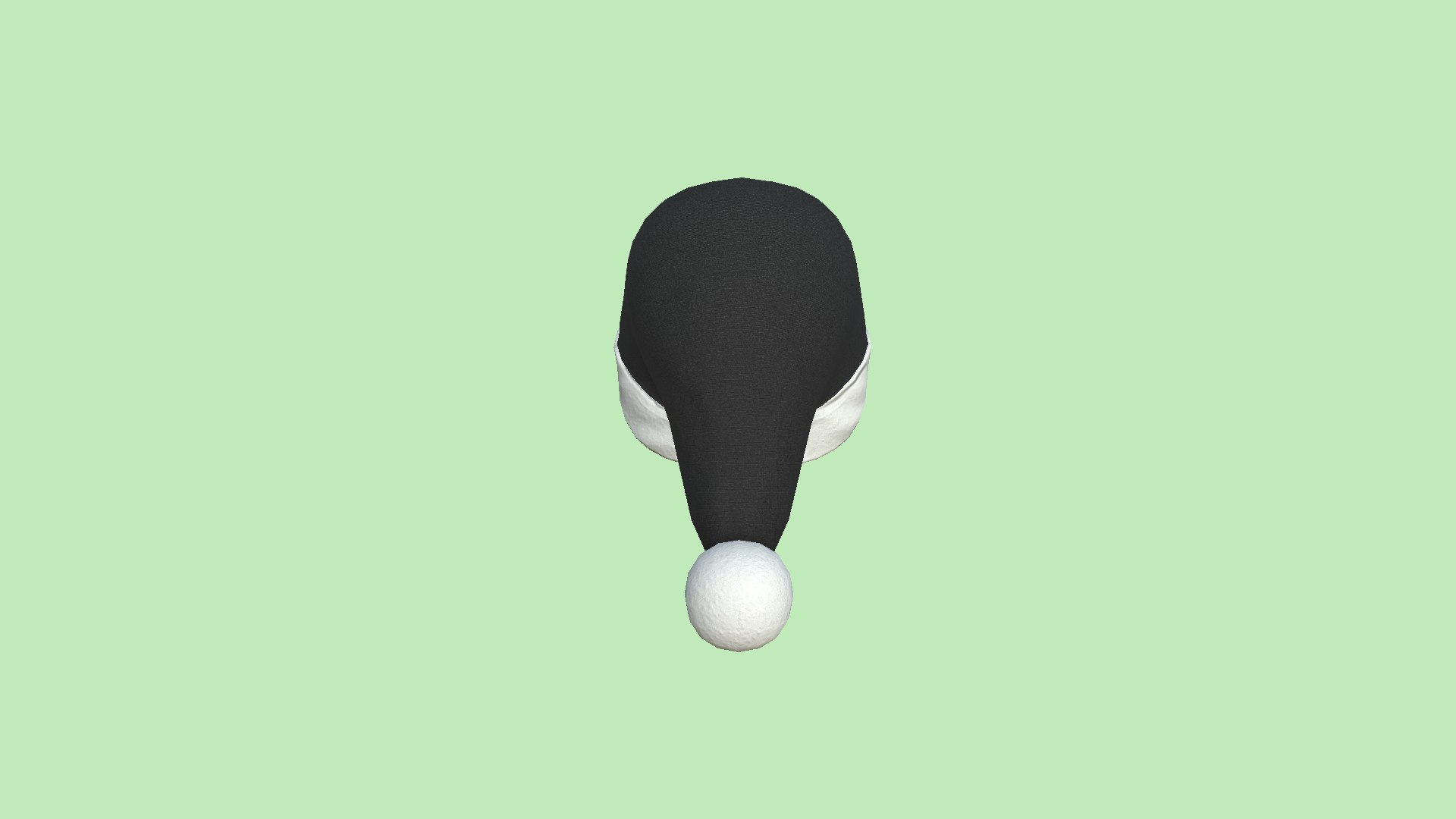 Santa Claus Hat 06 Black - Character Design Fashion Model - TurboSquid ...