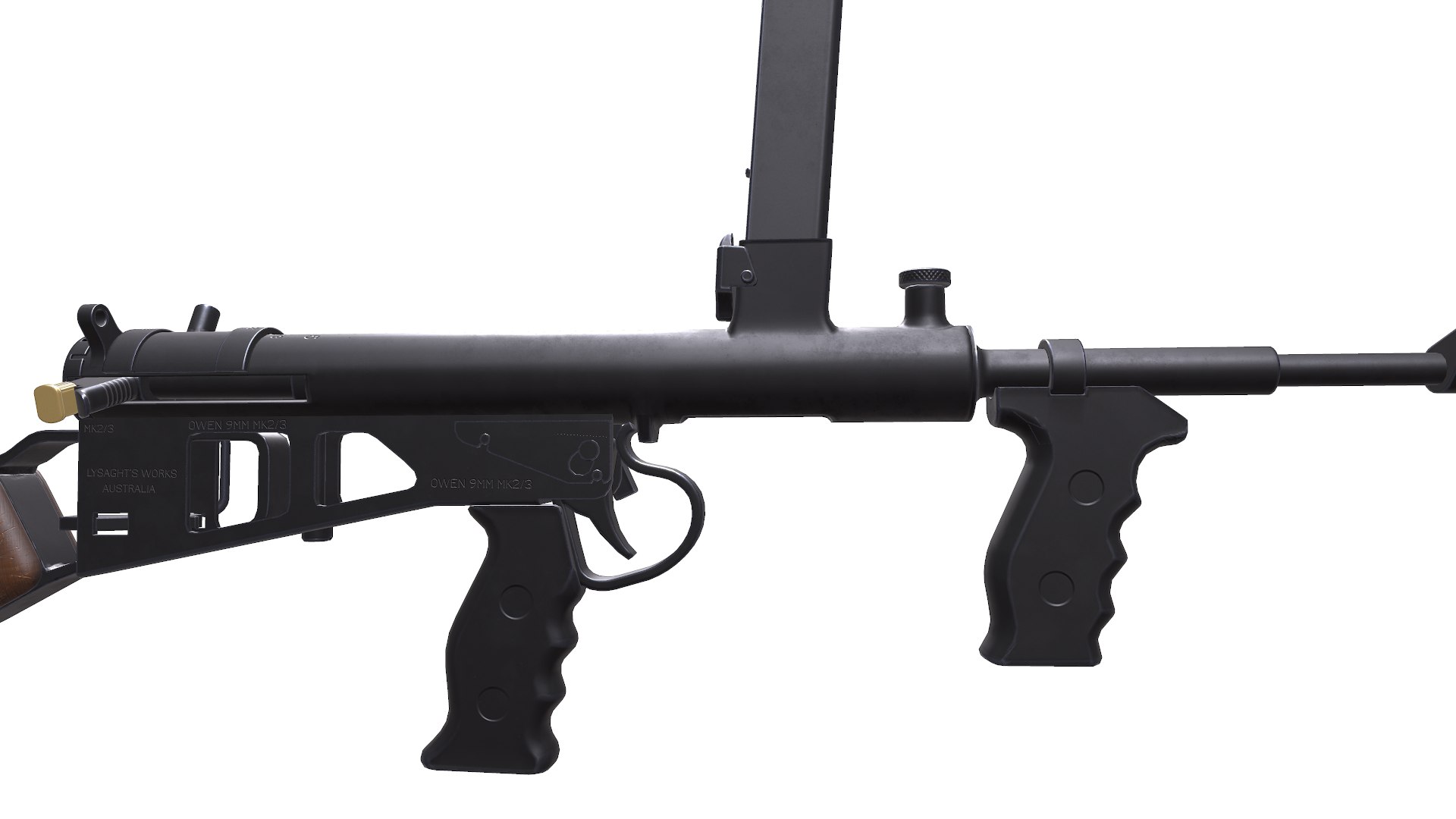 3D Owen Gun MK 2 Low-poly PBR - TurboSquid 2039791