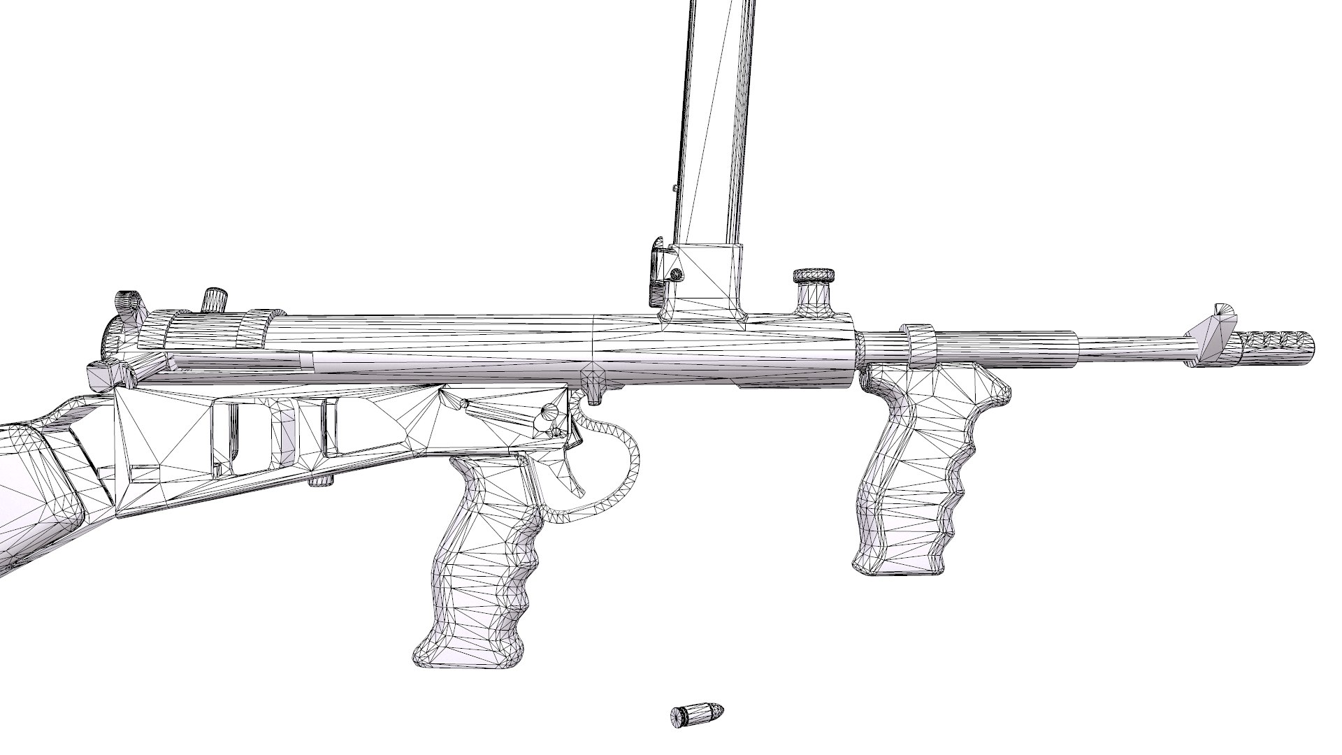 3D Owen Gun MK 2 Low-poly PBR - TurboSquid 2039791