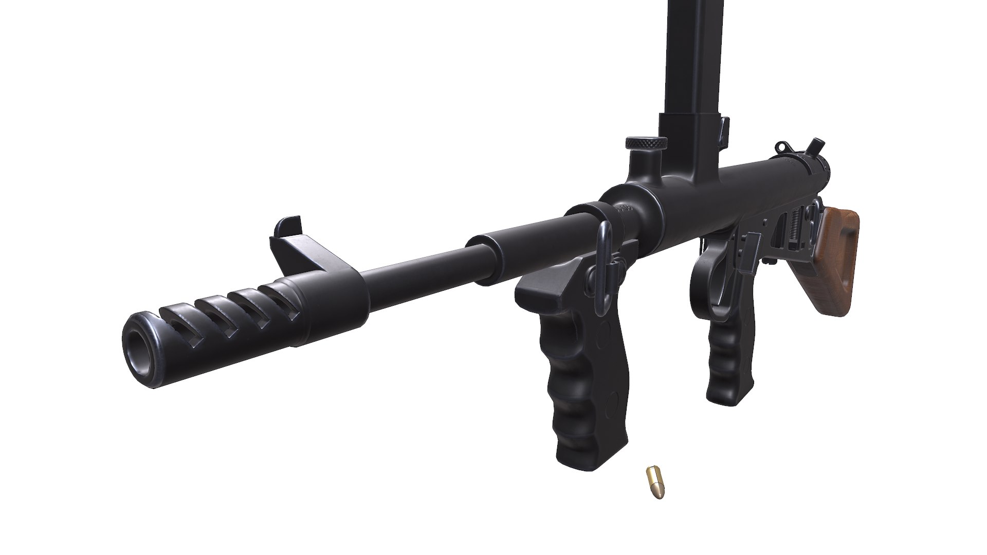 3D Owen Gun MK 2 Low-poly PBR - TurboSquid 2039791