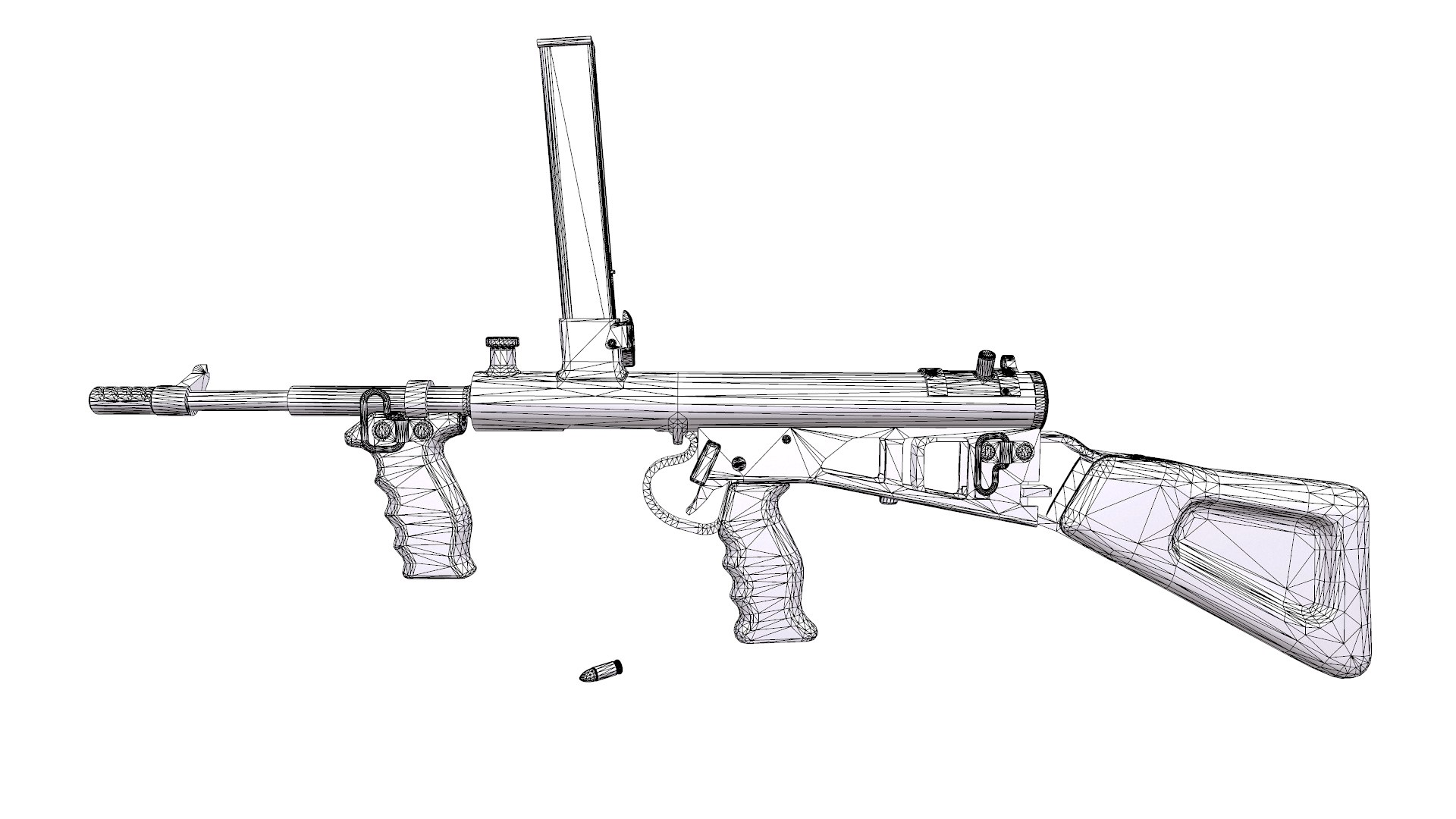 3D Owen Gun MK 2 Low-poly PBR - TurboSquid 2039791