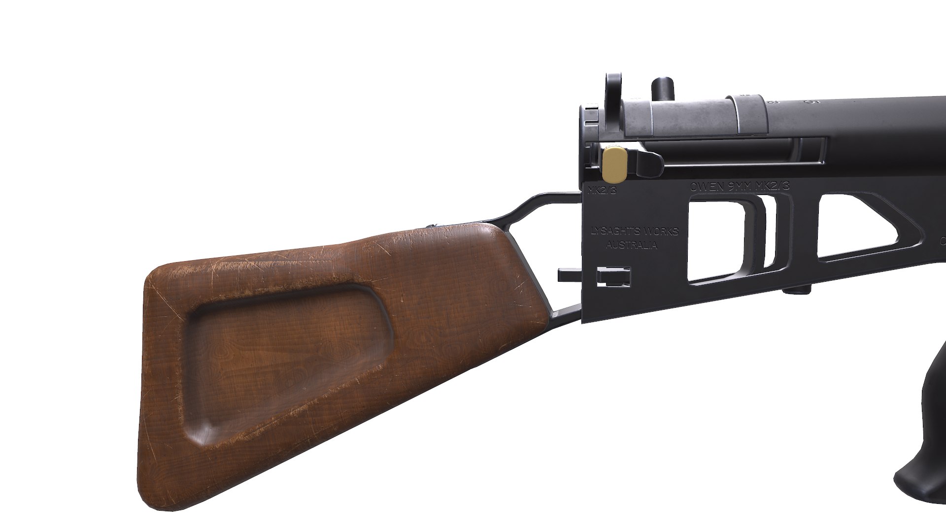 3D Owen Gun MK 2 Low-poly PBR - TurboSquid 2039791