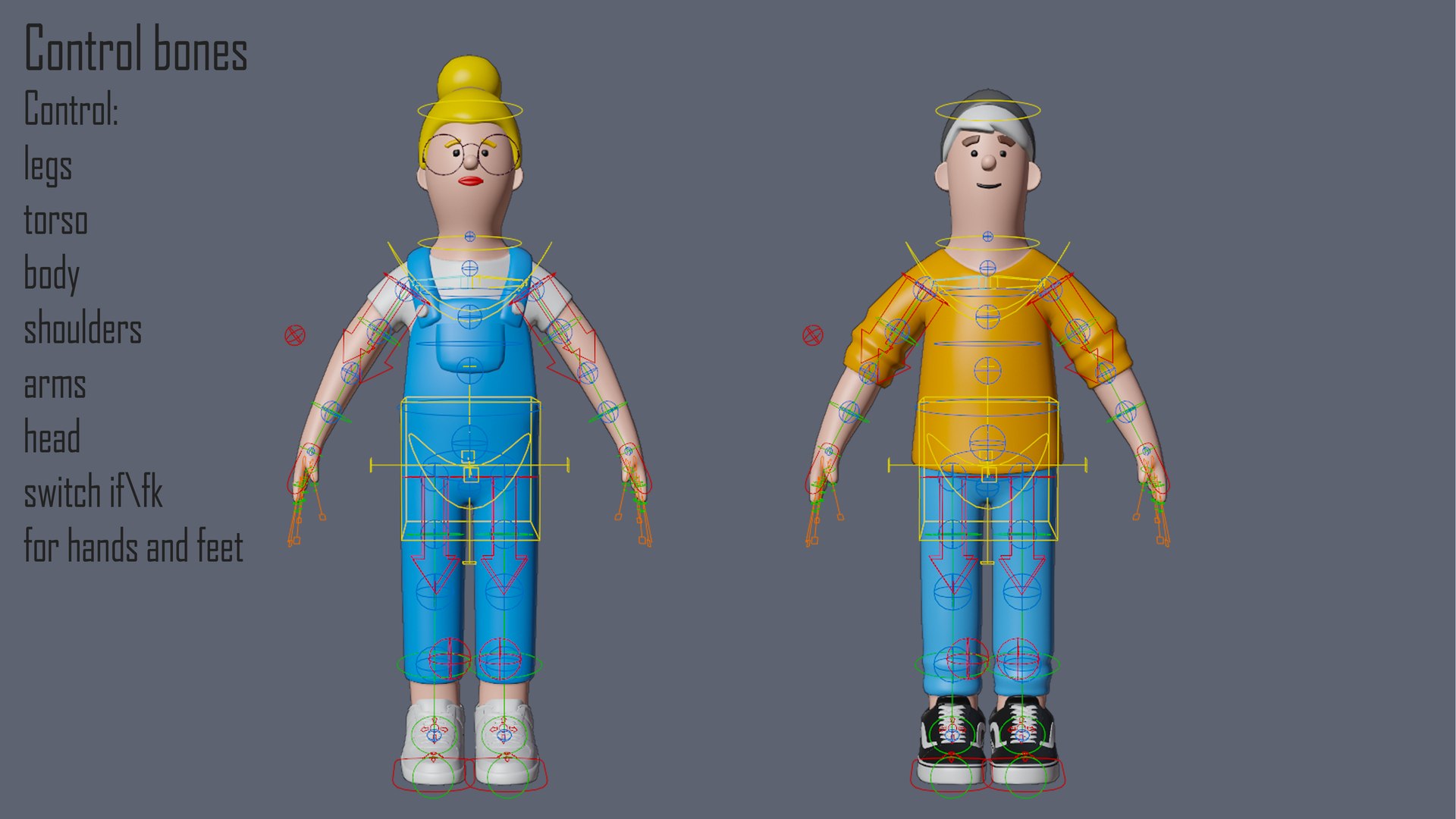 3D Characters 6 13 Polygon Model - TurboSquid 1932237