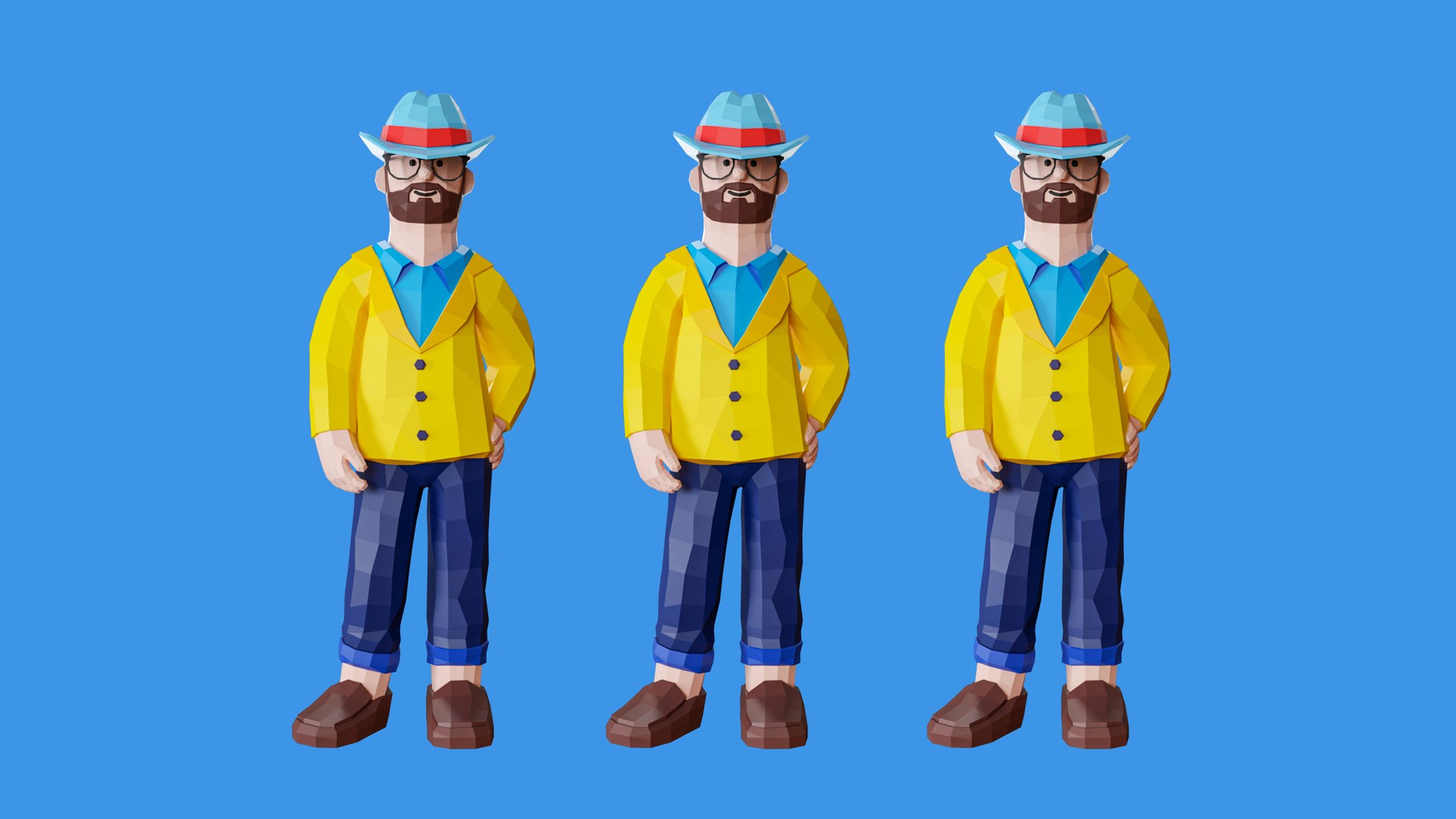 3D Characters 6 13 Polygon Model - TurboSquid 1932237
