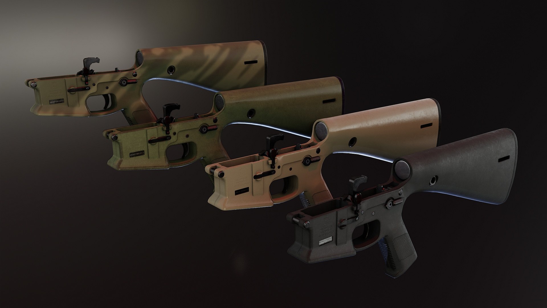 3D Model KP15 Polymer AR15 Receiver - TurboSquid 1831970