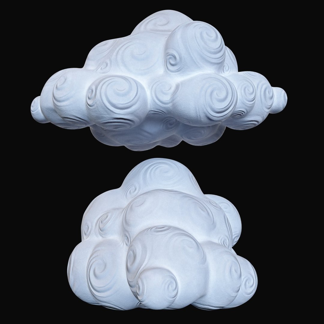 Decorative cloud 3D - TurboSquid 1435484