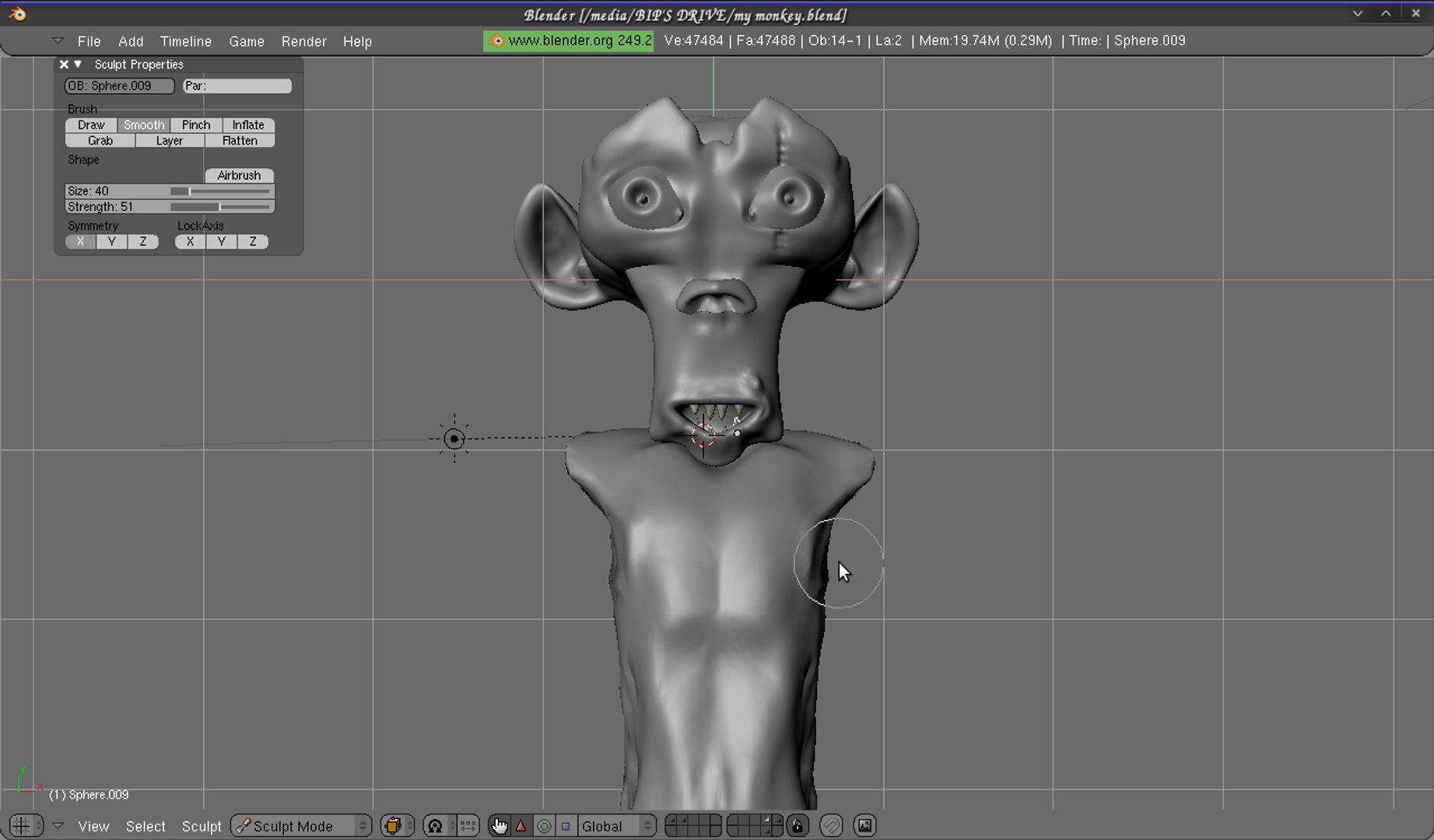 Free Blend Model Monkey Sample