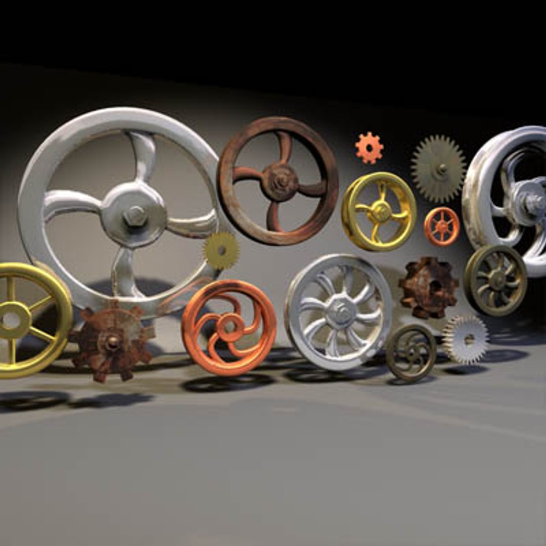 gear pully 01 wheel 3d model