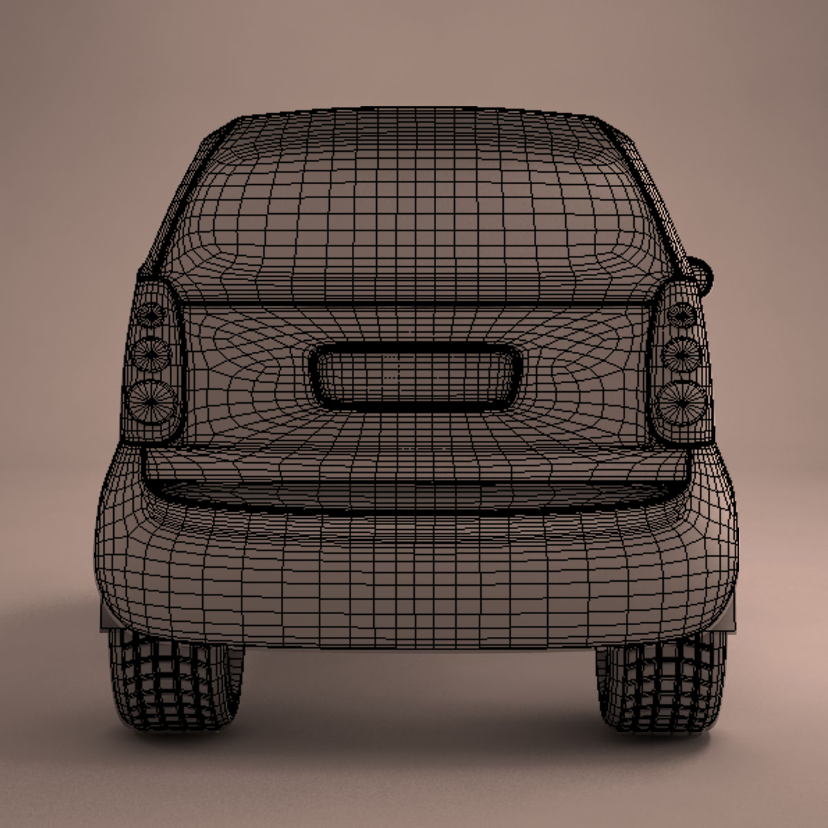 3d model smart car