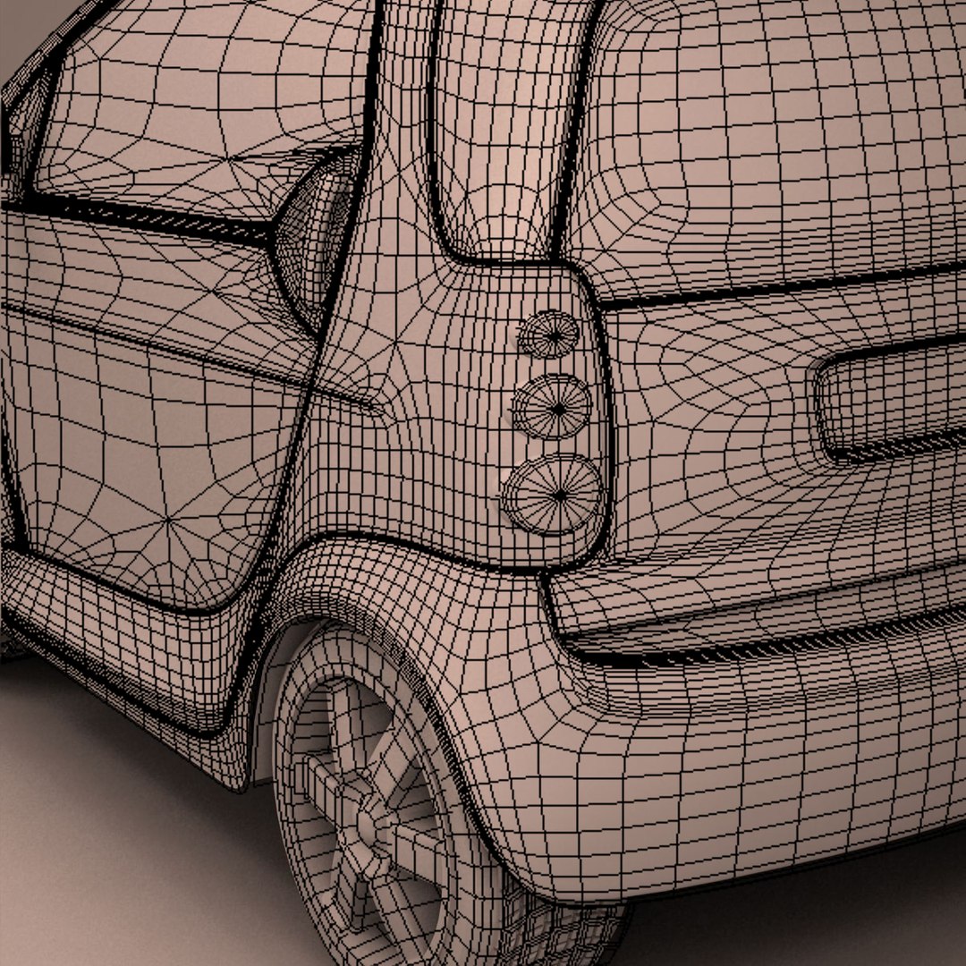3d Model Smart Car