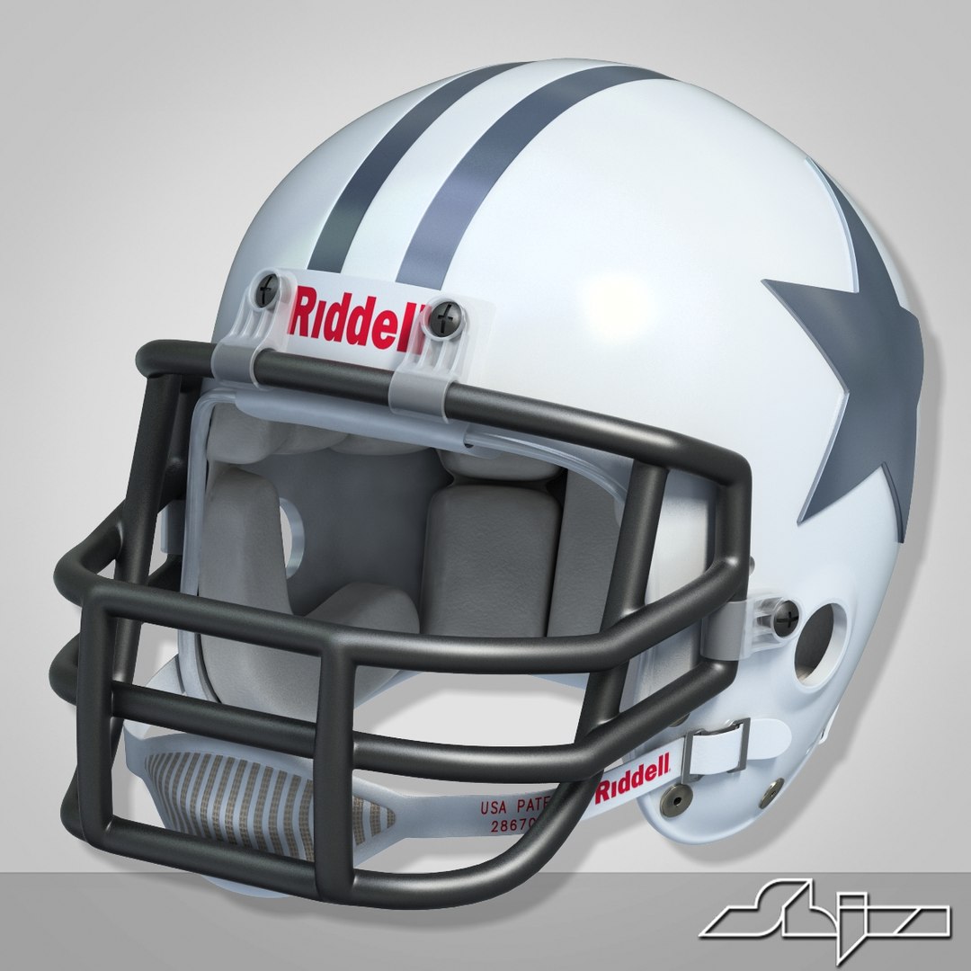 3d Model Helmet Riddell
