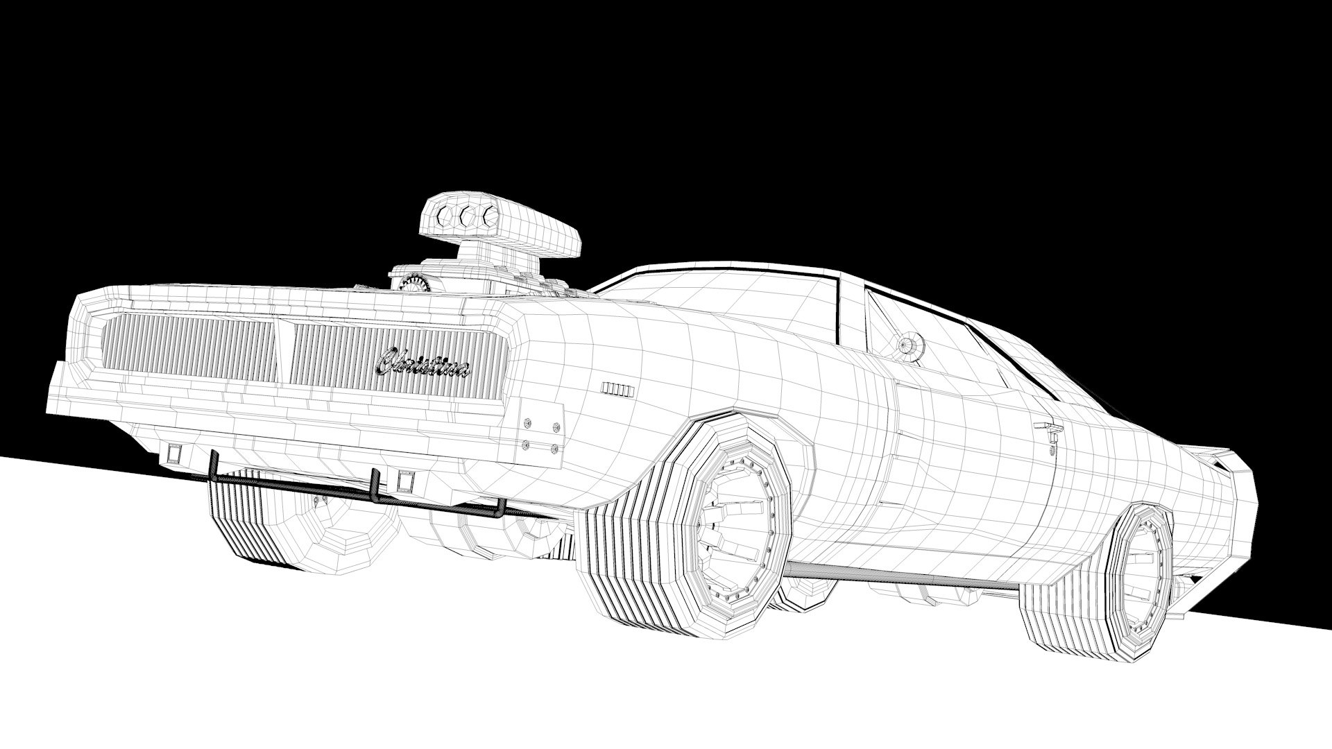 3D Model Retro Futuristic Car - TurboSquid 2178674