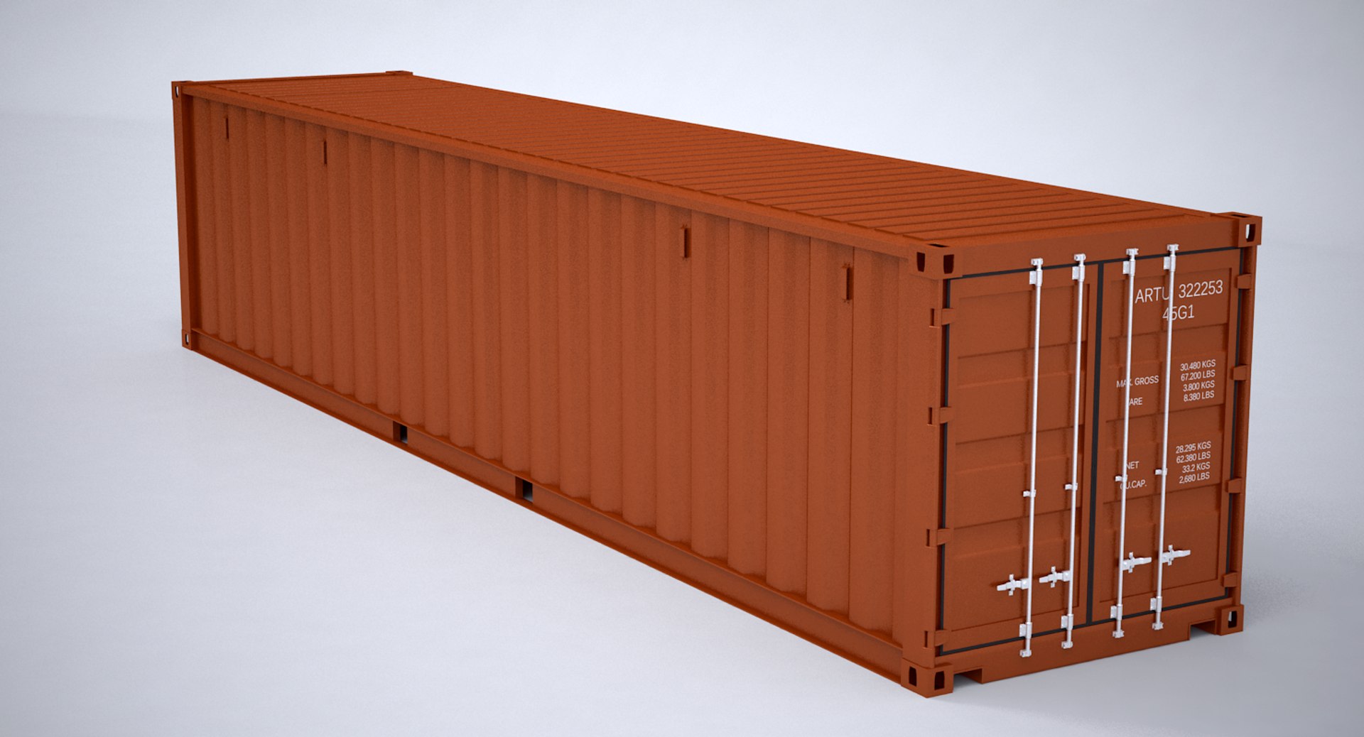 3D shipping container model - TurboSquid 1621581