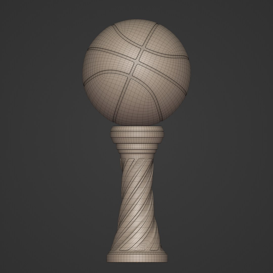 3D Basketball Trophy -- Original Design -- Ready For 3D Printing ...