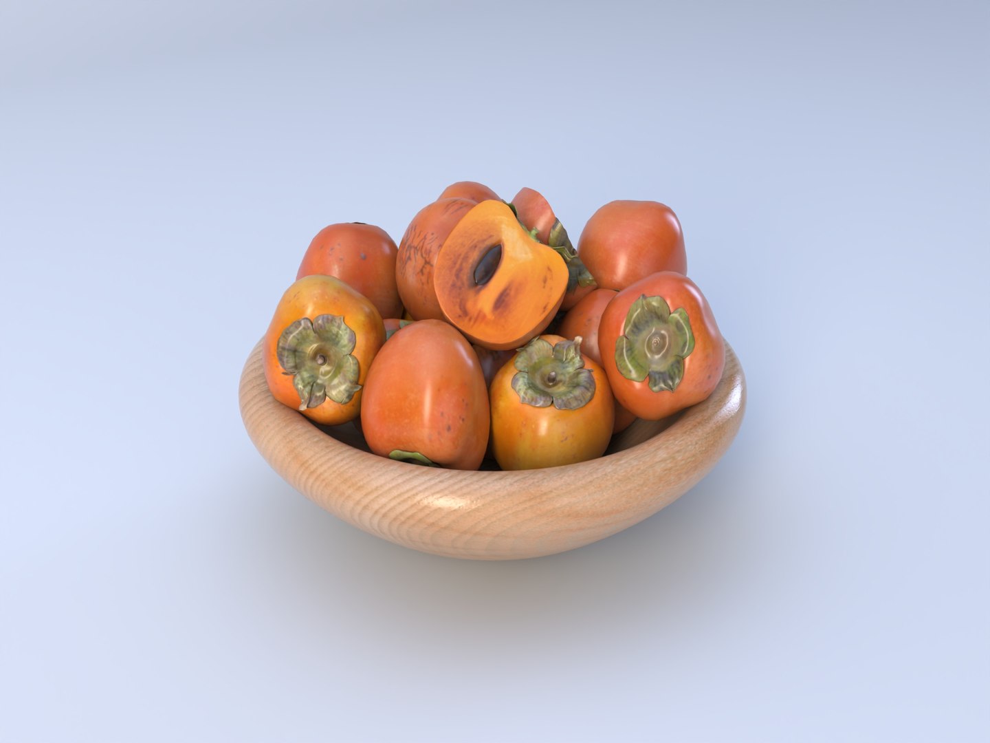 3D Persimmons 3D Model - TurboSquid 2339199