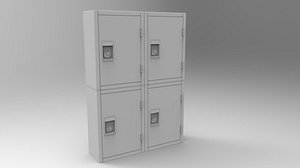 locker 3d model